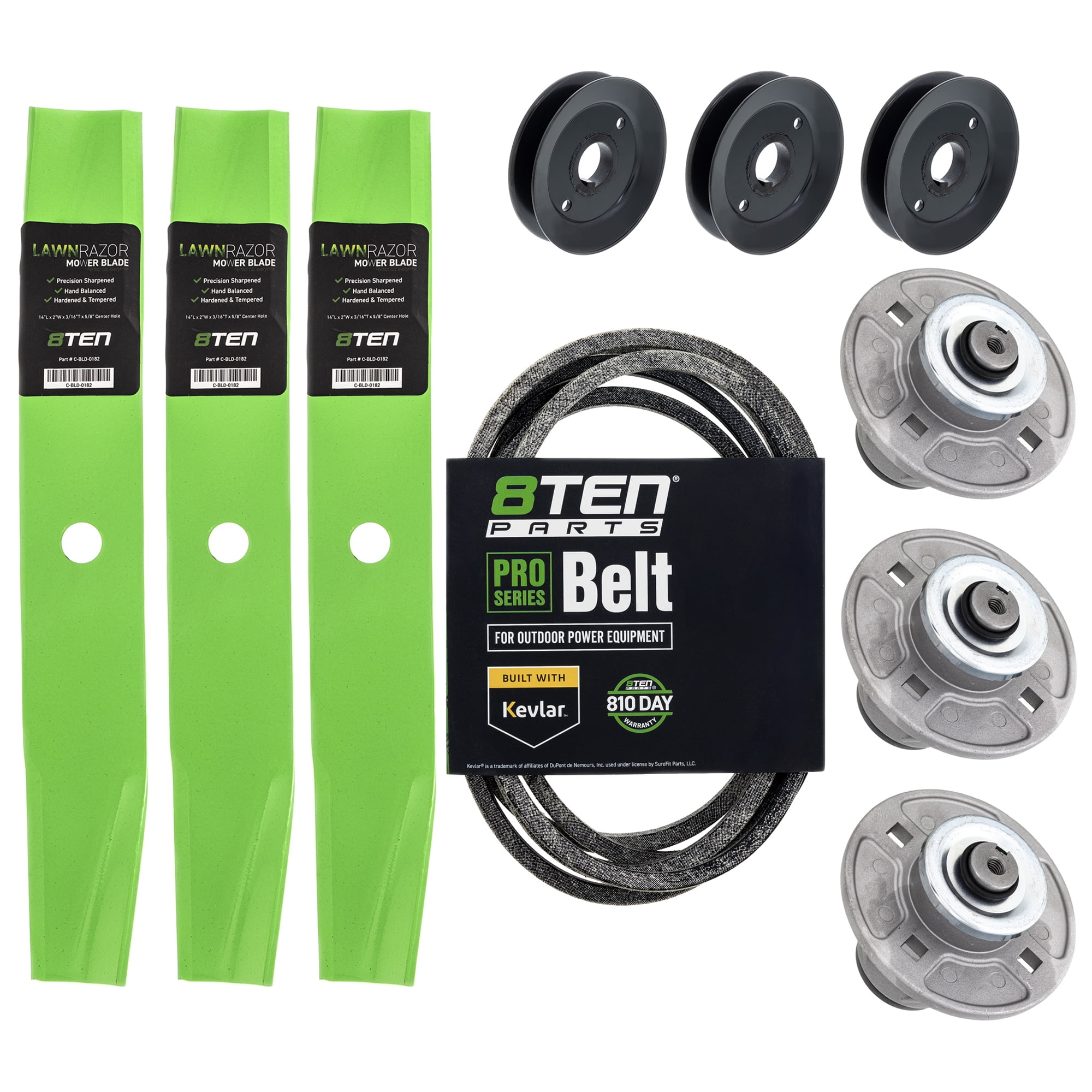 8TEN Blade Spindle Belt Pulley Kit for Ariens Gravely 07200037 40-inch ...