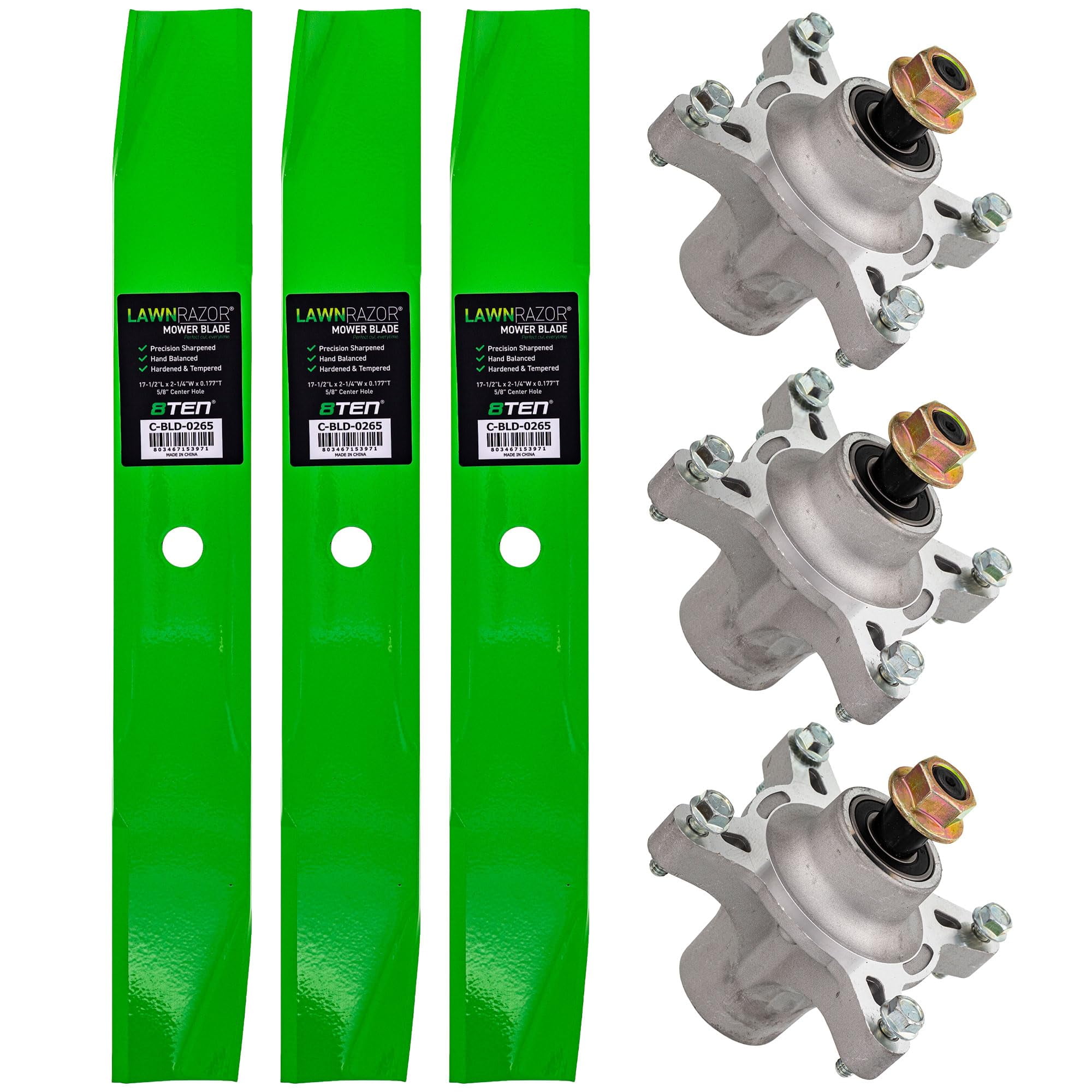 8TEN Blade Spindle Deck Kit for Toro TimeCutter ZS SW 5000 TF 50-Inch ...