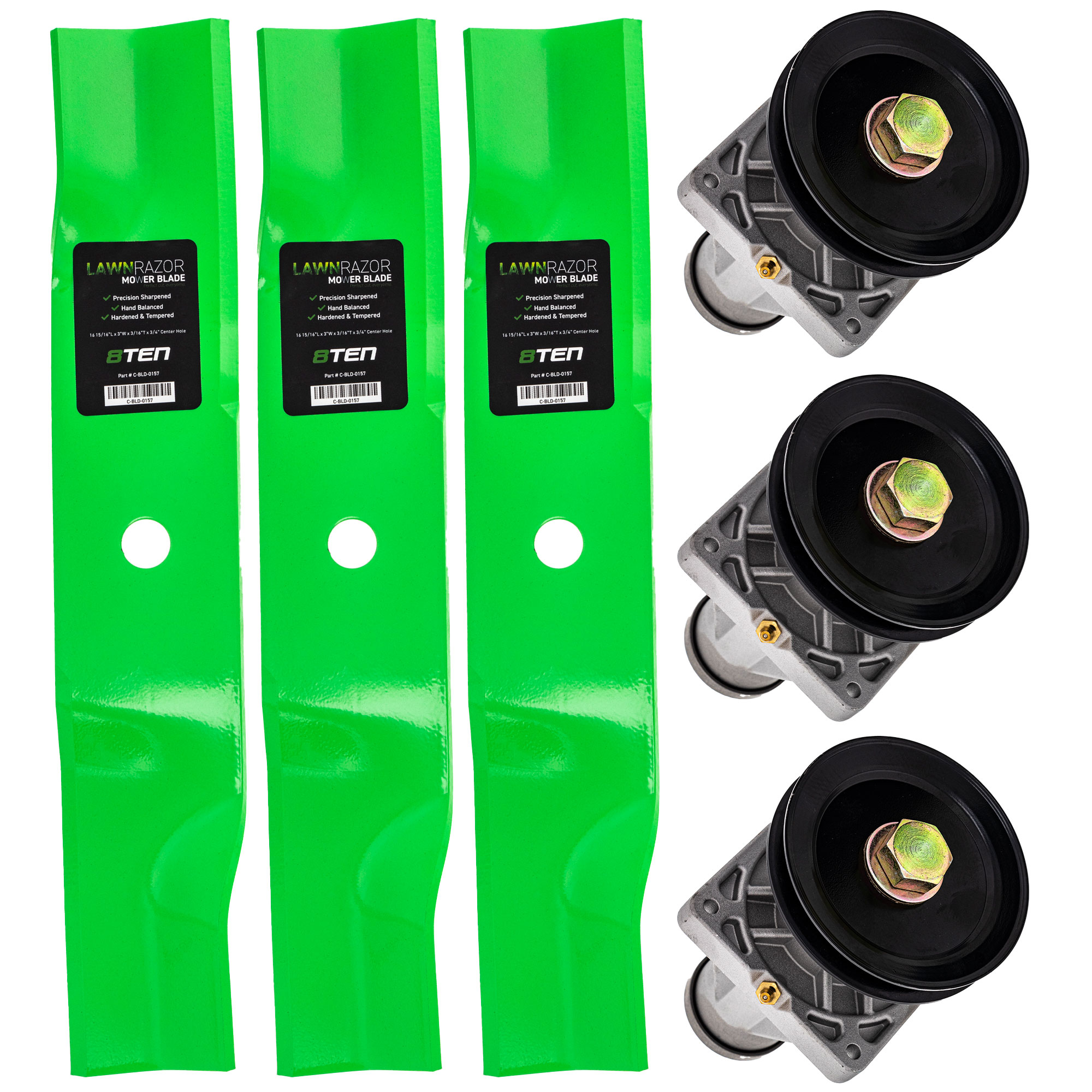 8TEN Blade Spindle Kit for Cub Cadet MTD 918-06994 942-04417 48-inch MK1010000 - Walmart.com