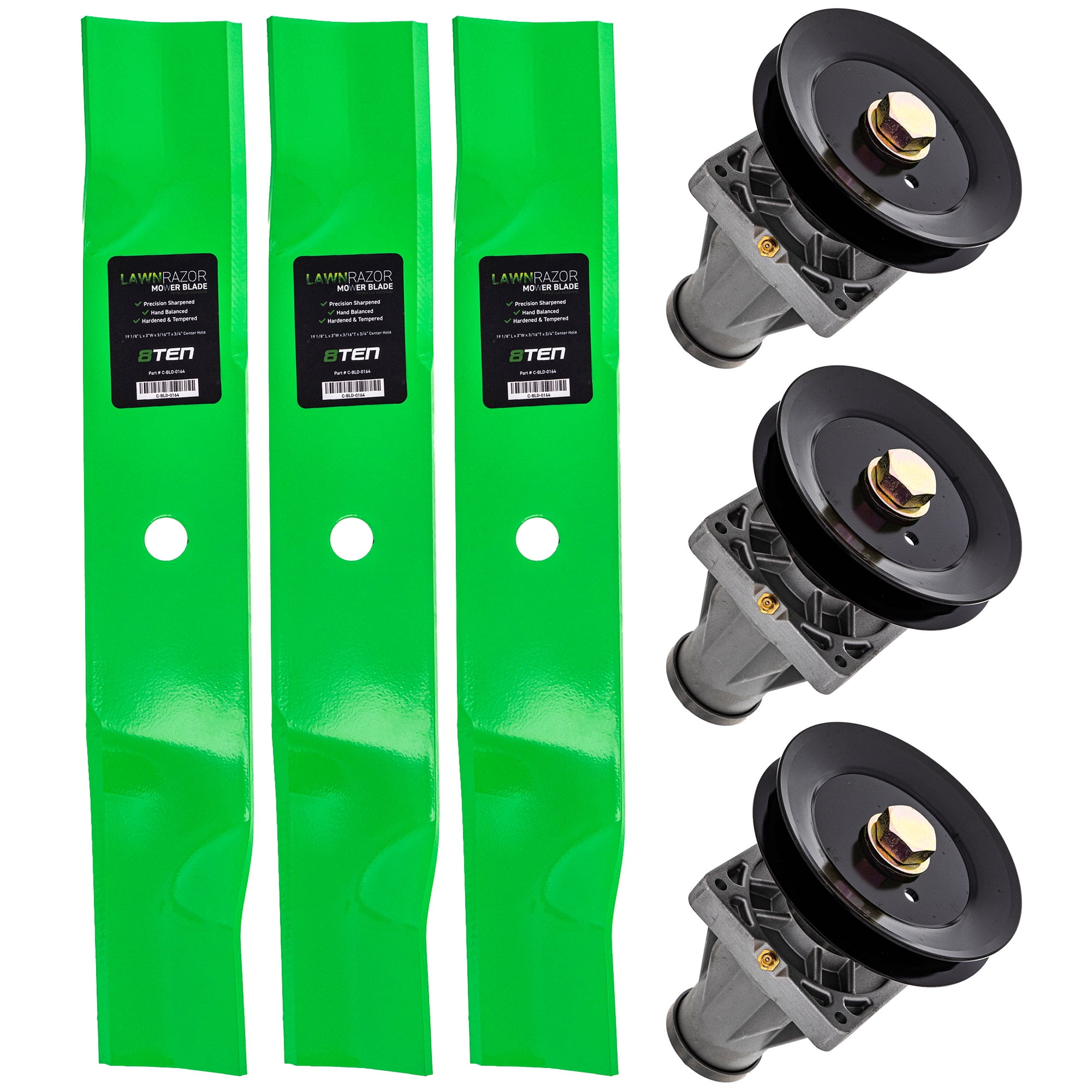 8TEN Blade Spindle Kit for Cub Cadet Troy Bilt 918-06993A 54-inch Deck MK1009917 - Walmart.com