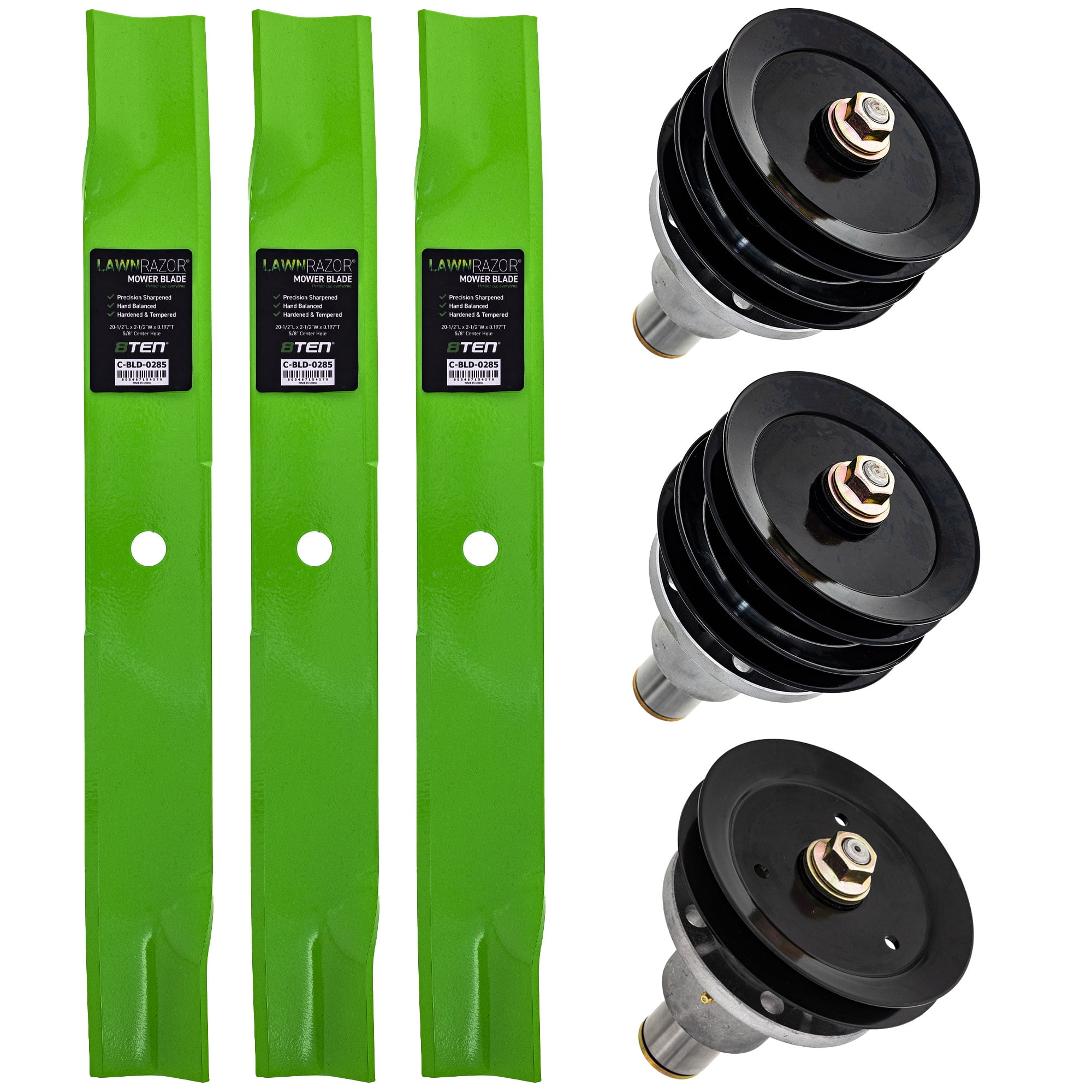 8TEN Blade Spindle Kit for Exmark 103-2314 103-1140 103-1580 60-inch ...