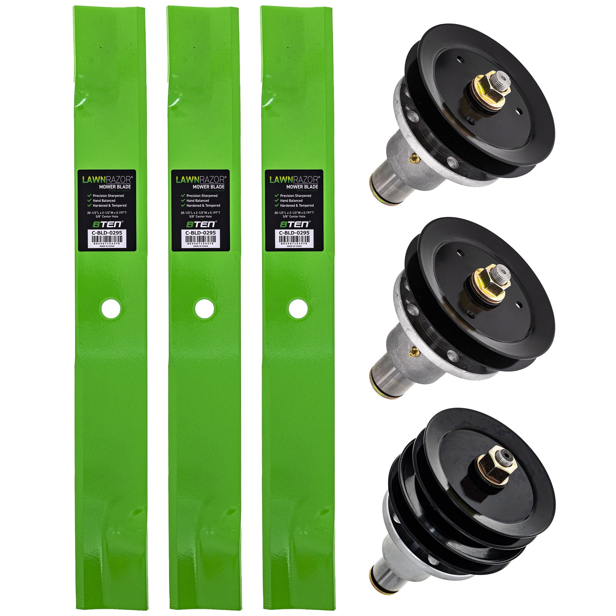 8TEN Blade Spindle Kit for Exmark 103-8076 103-8075 103-2794 60-inch ...
