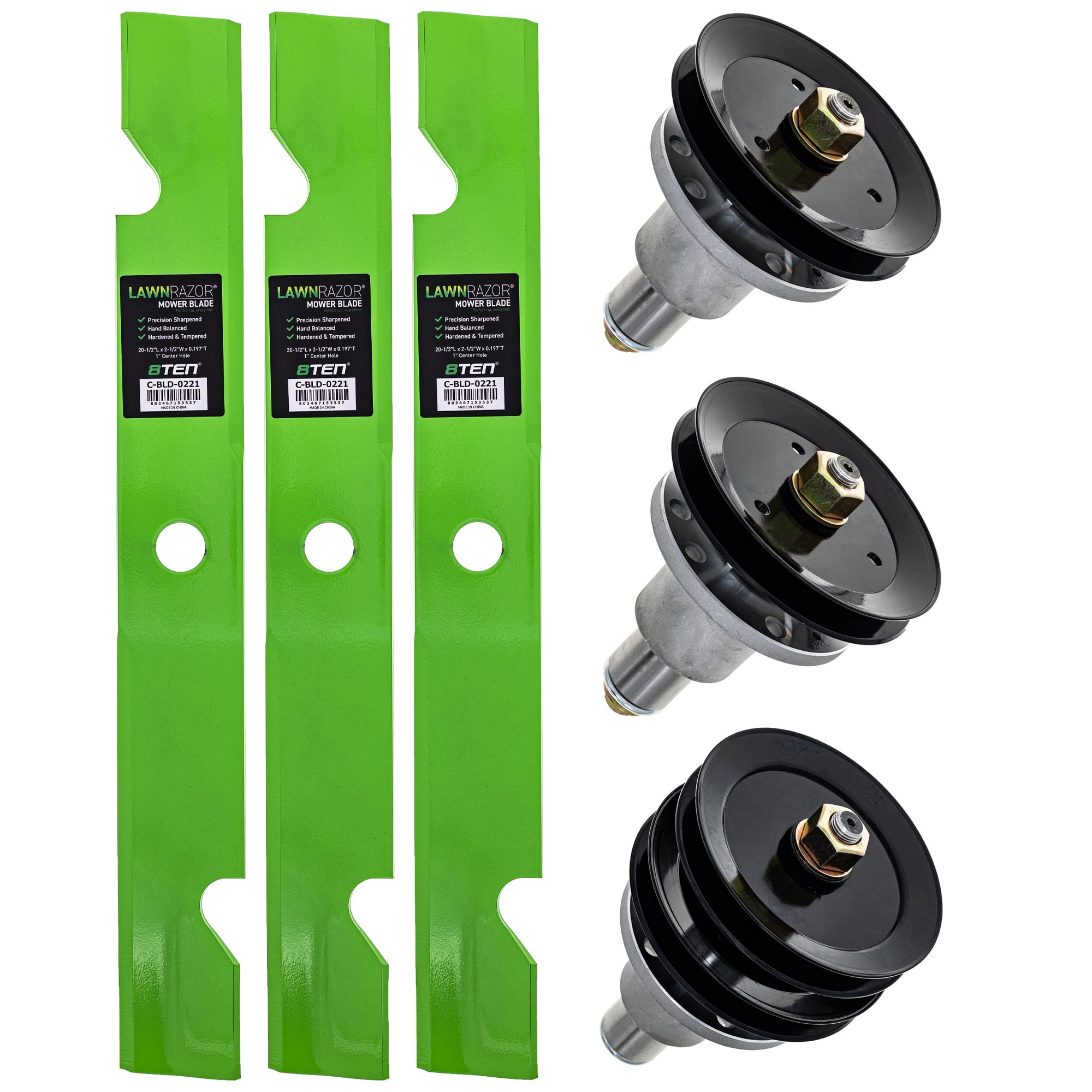 8TEN Blade Spindle Kit for Exmark 103-9076 103-6403 103-9083 60-inch ...