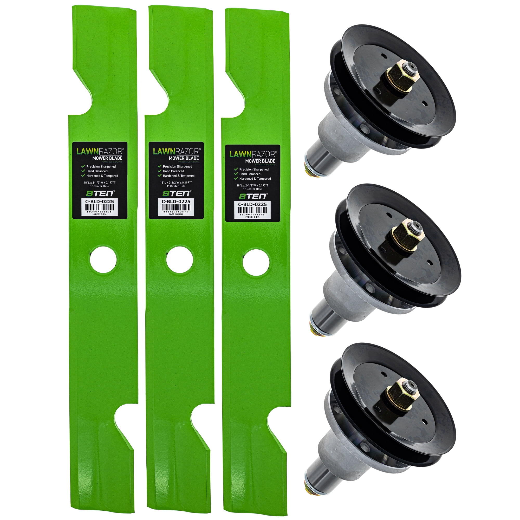 8TEN Blade Spindle Kit for Exmark 109-9018 103-6402 52-inch Deck ...