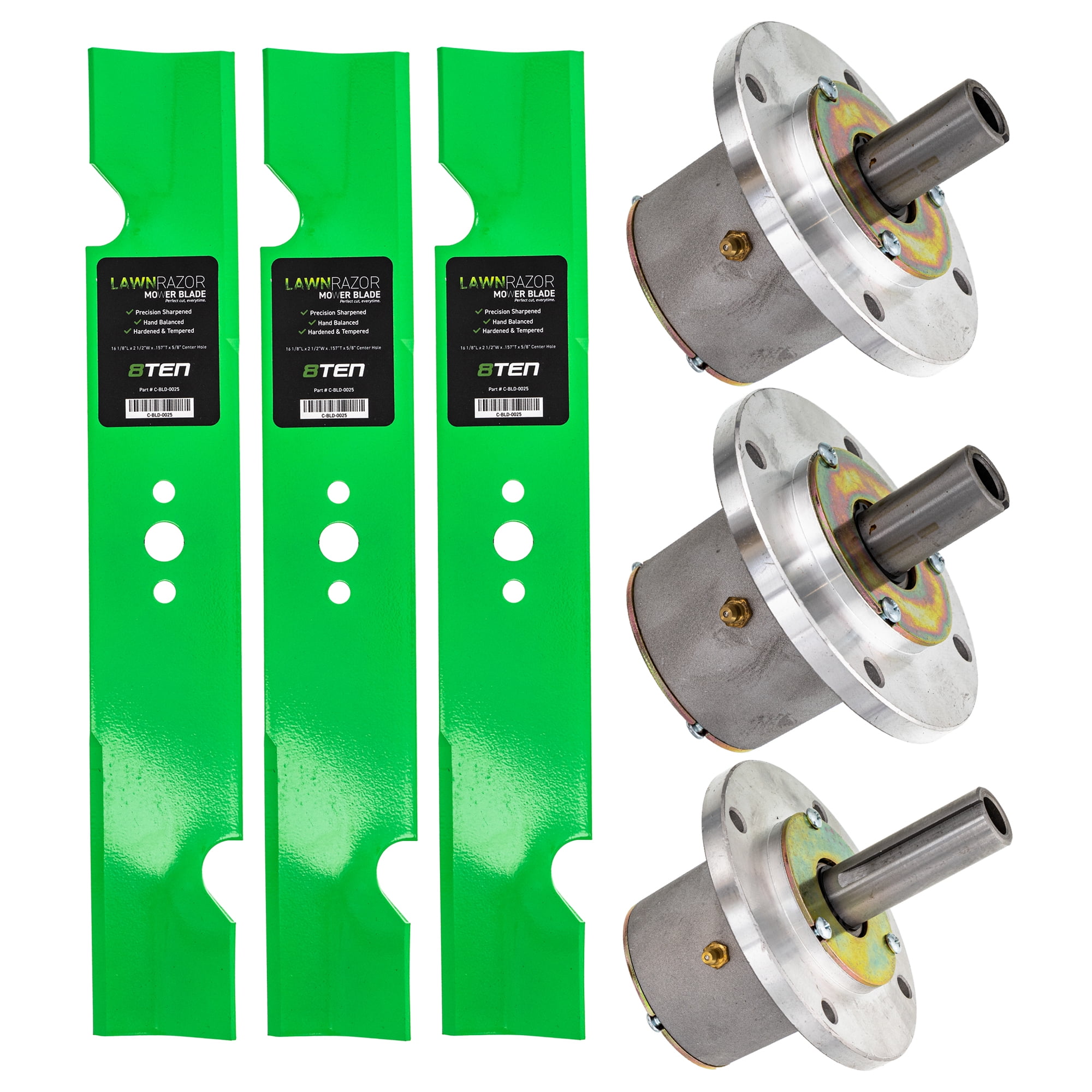8TEN Blade Spindle Kit for Exmark 48 inch 32-12.5K-5 Walk Behind ...