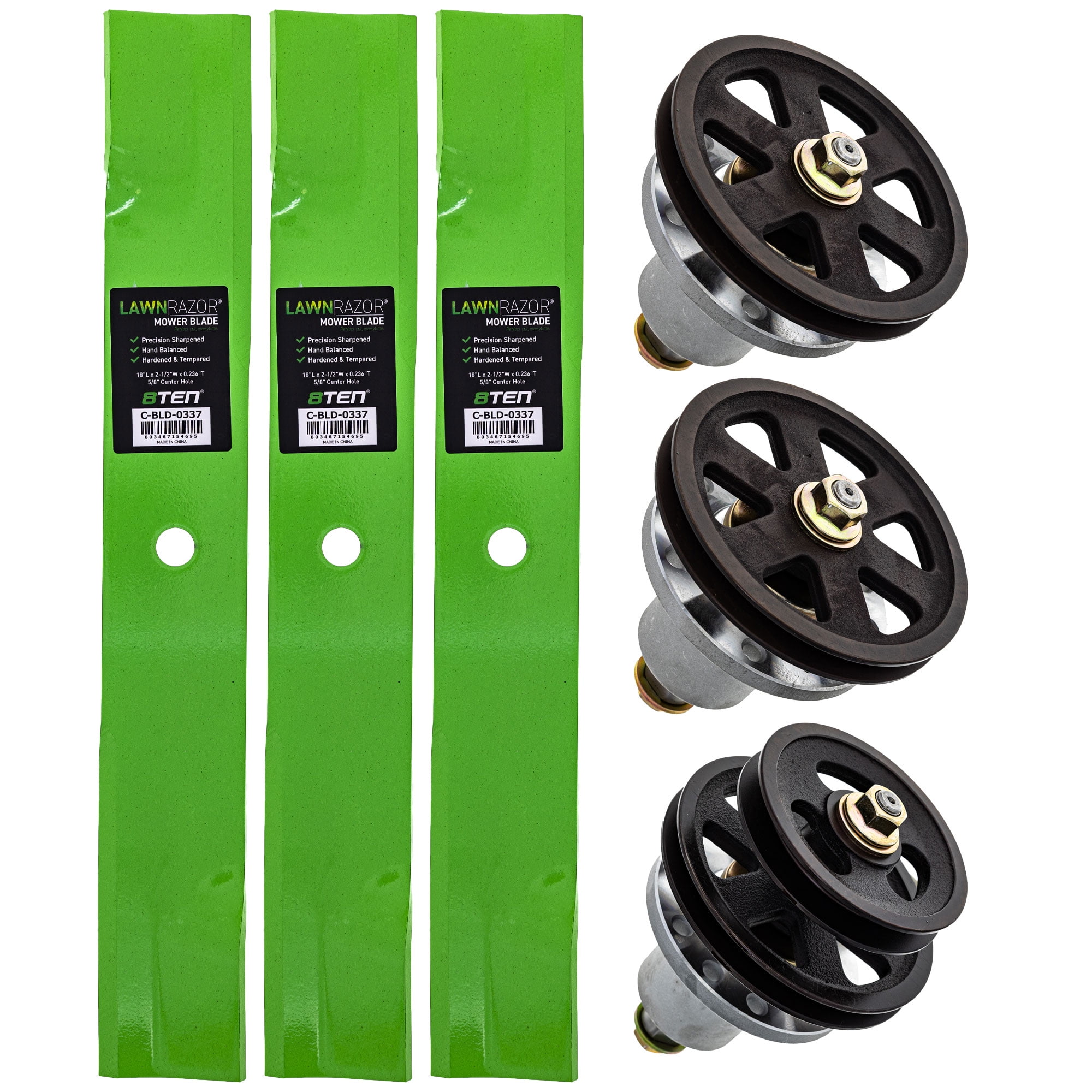 8TEN Blade Spindle Kit for Exmark Turf Tracer 1-554019 1-554033 52-inch ...