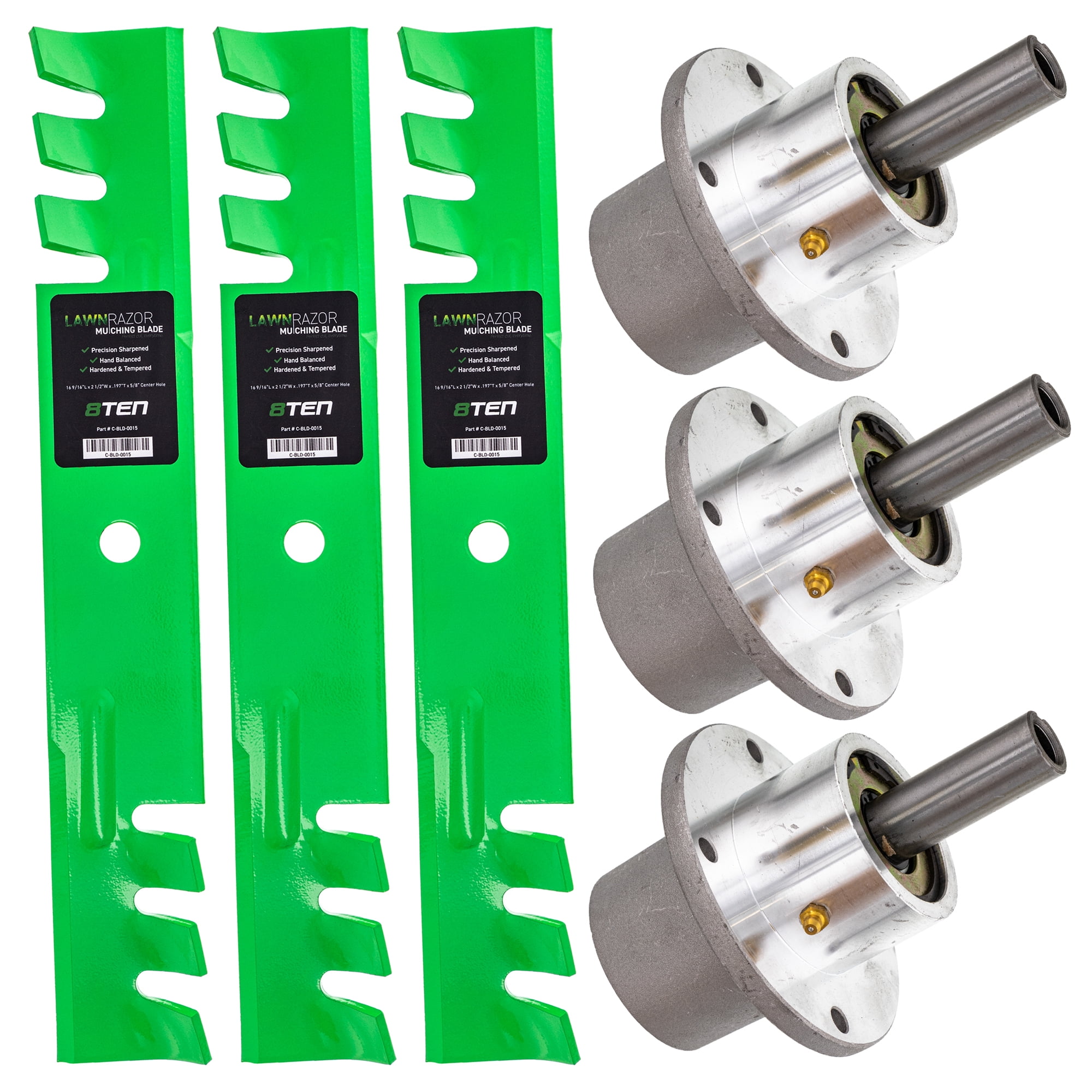 8TEN Blade Spindle Kit for Gravely Great Dane 48 inch Pro-Stance 48 ...