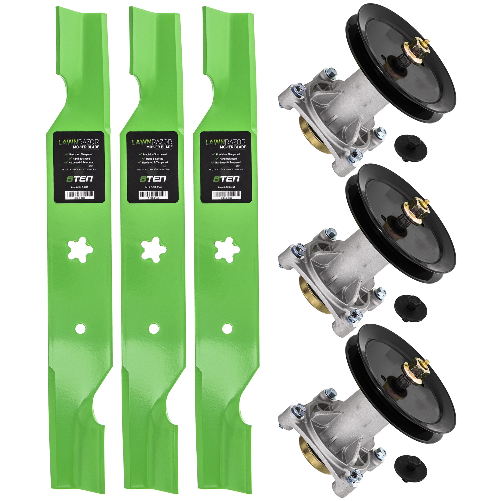 8TEN Blade Spindle Kit for Husqvarna 587819701 532187256 54-inch ...