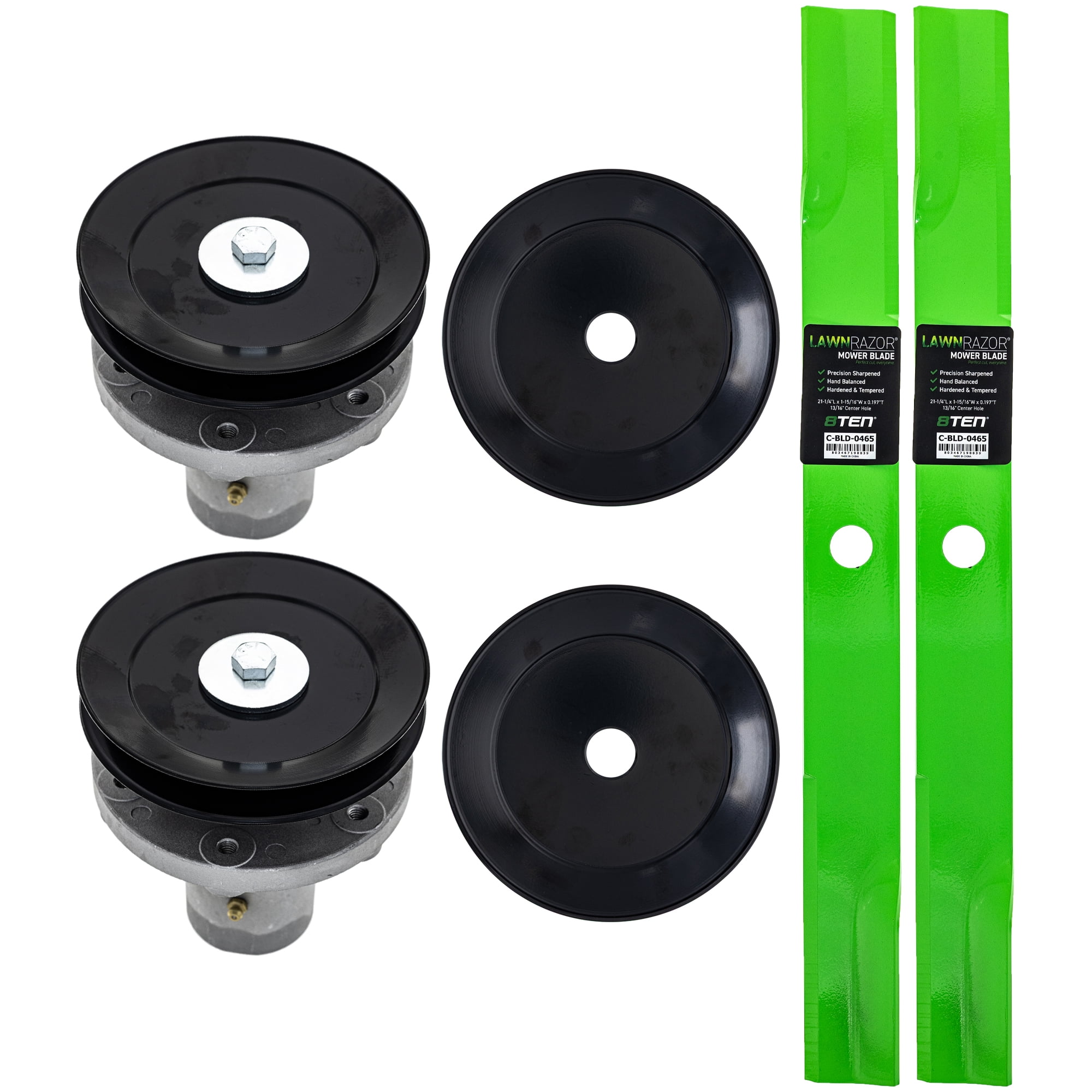 8TEN Blade Spindle Kit for Snapper Simplicity 360Z ZT2342 Courier 42 ...