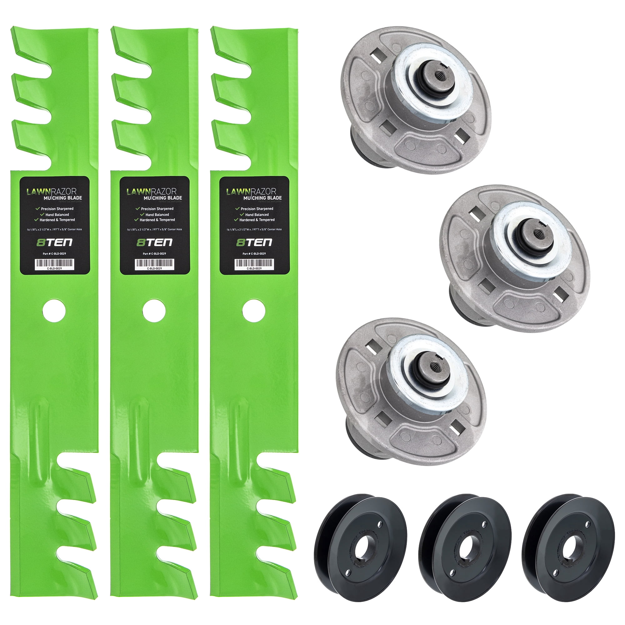 8TEN Blade Spindle Pulley Kit for Ariens Gravely 51510000 00273000 48 ...