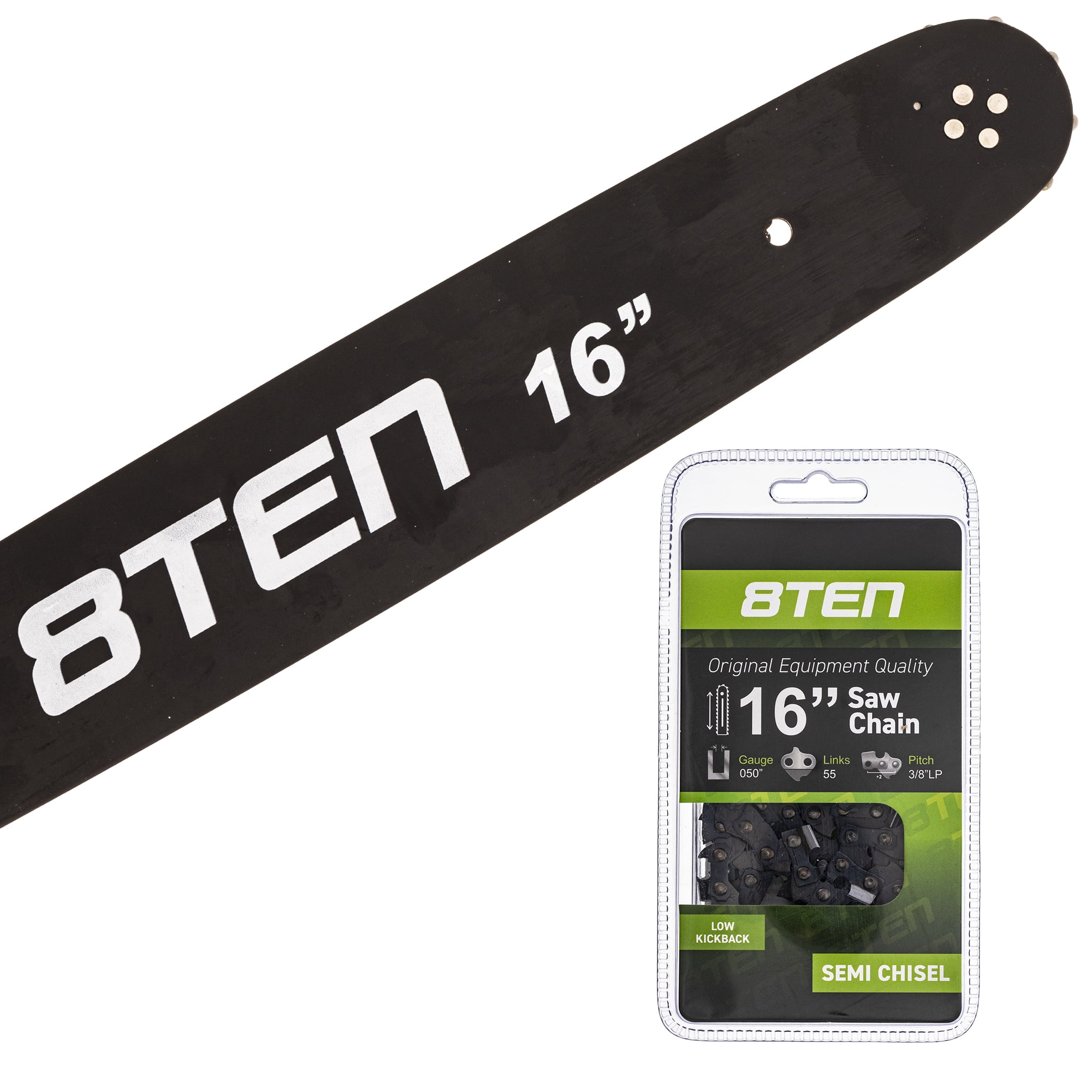 8TEN Chainsaw Bar and Chain for Stihl 16 inch .050 .375 55DL Stihl 210 ...