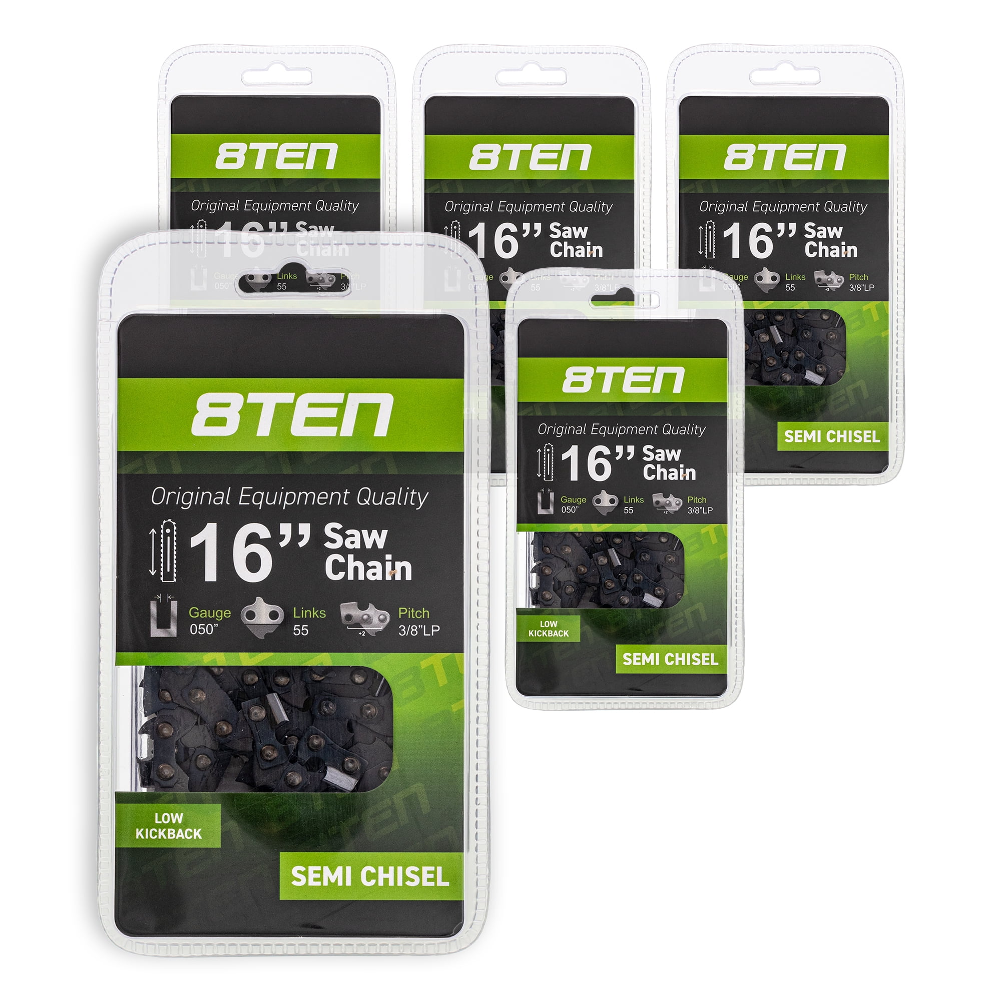 8TEN Chainsaw Chain 16 inch .050 .375 Pitch 55DL for Stihl 91VXL055G 5 ...