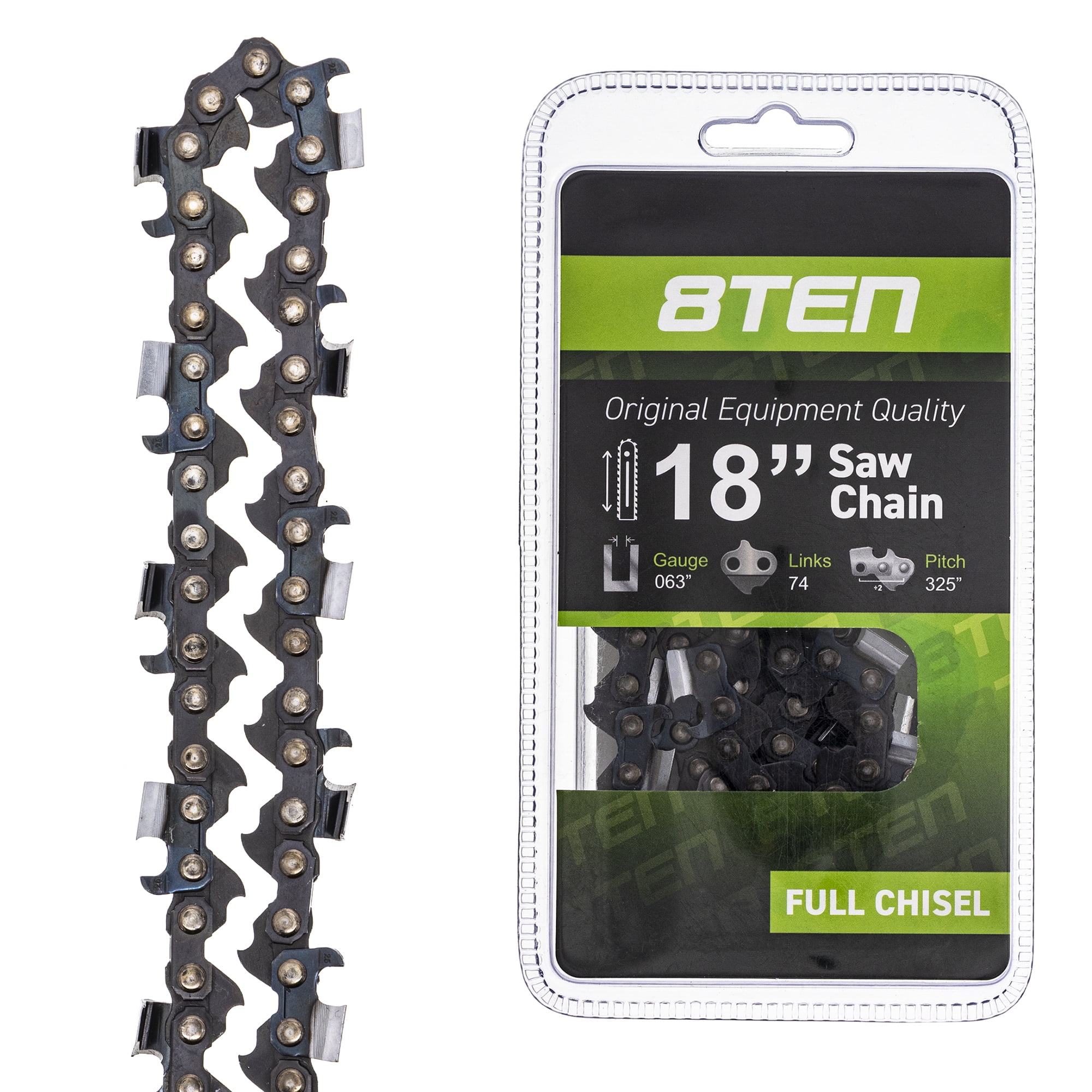 8TEN Chainsaw Chain 18 inch .063 .325 Pitch 74DL for Stihl MS290 MS260 ...