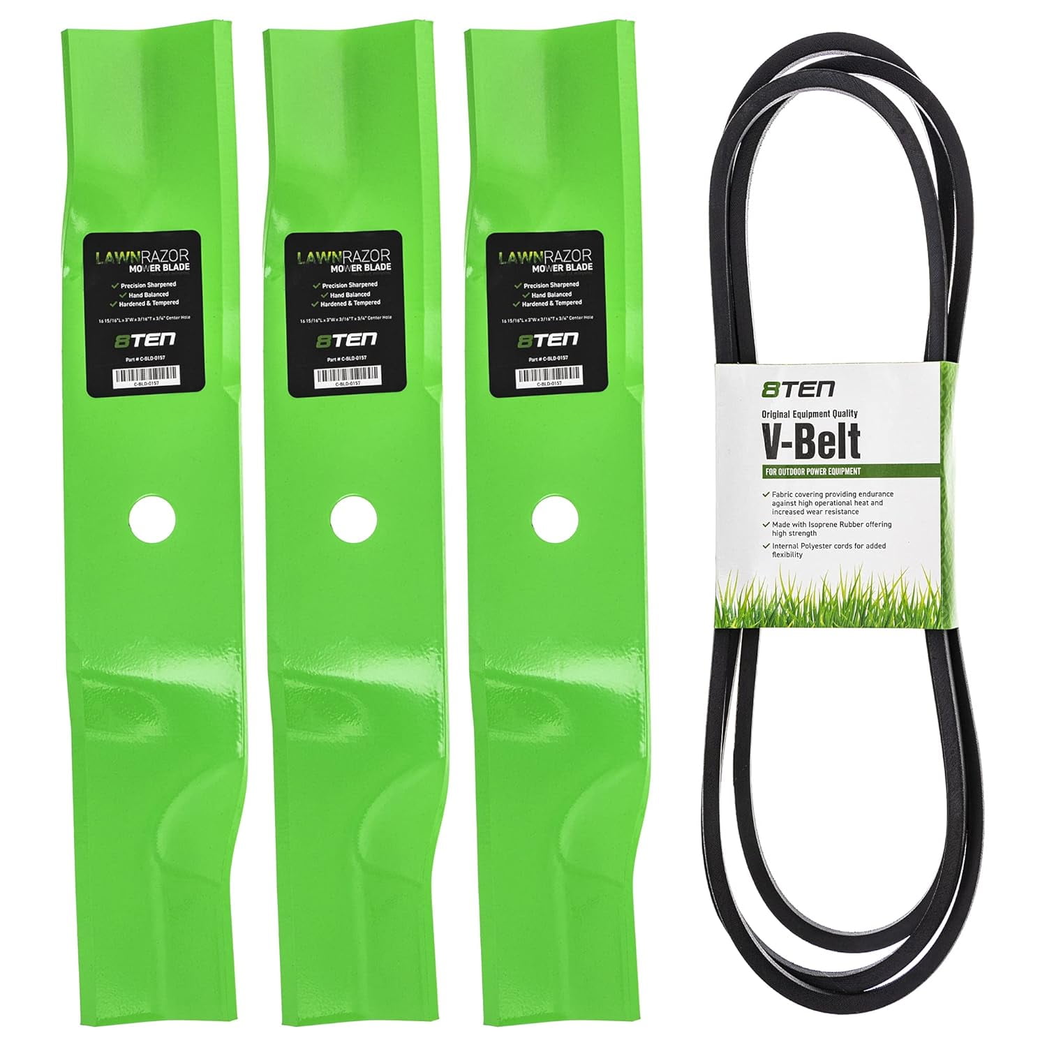 8TEN Deck Blade Belt Kit for MTD Cub Cadet Z Force S48 KH 954-04044 ...