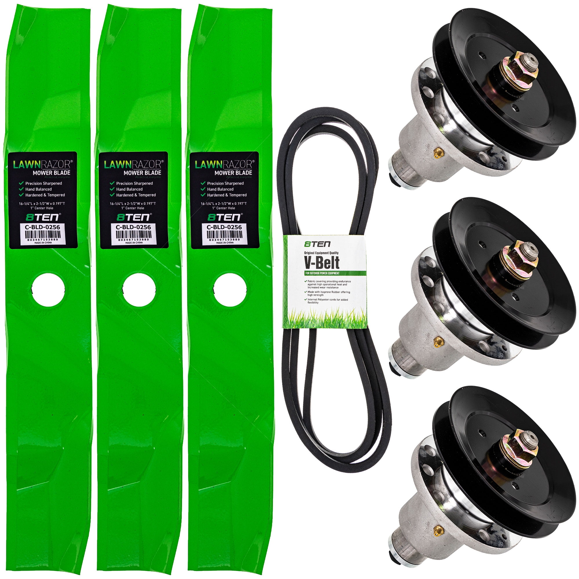 8TEN Deck Blade Spindle Belt Kit for Exmark Lazer Z CT 48-inch 103-9081 ...