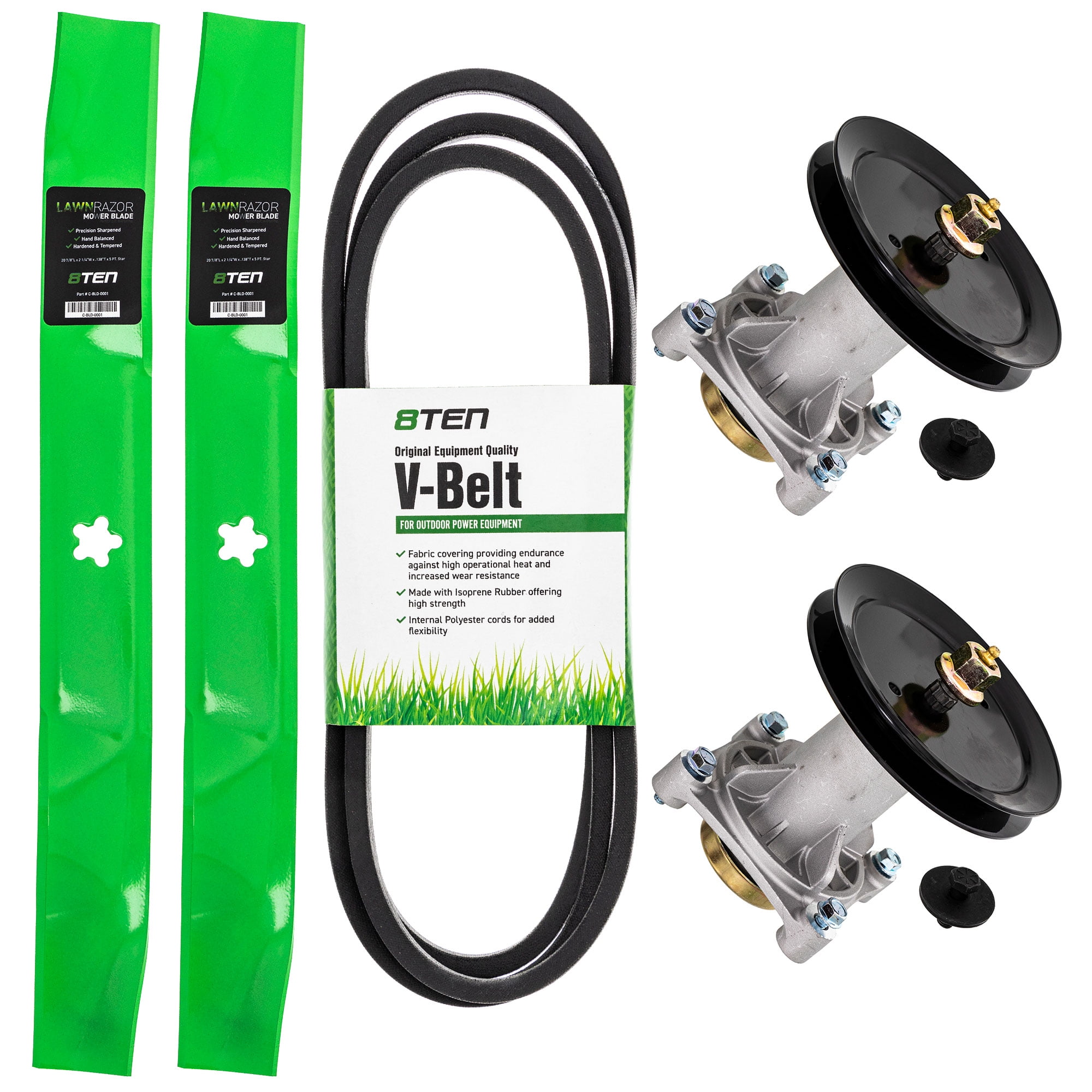8TEN Deck Blade Spindle Belt Kit for Husqvarna YTH2042 42-inch ...