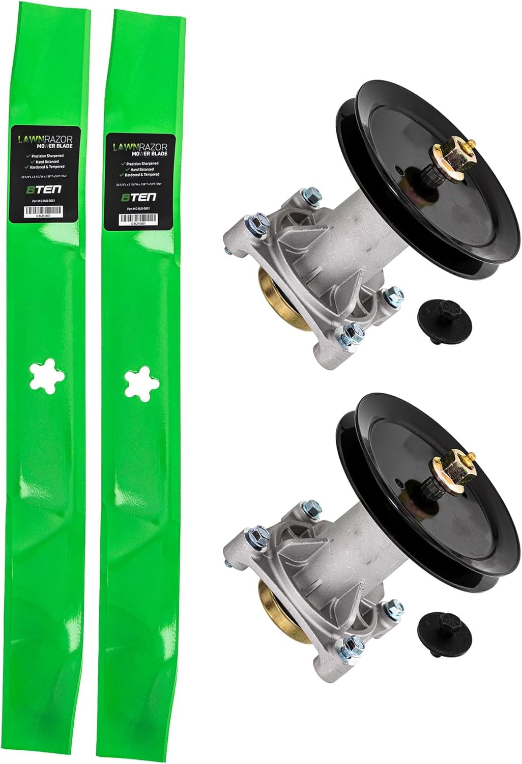 8TEN Deck Blade Spindle Kit for AYP Poulan YTH2042 YTA18542 PB195H42LT ...