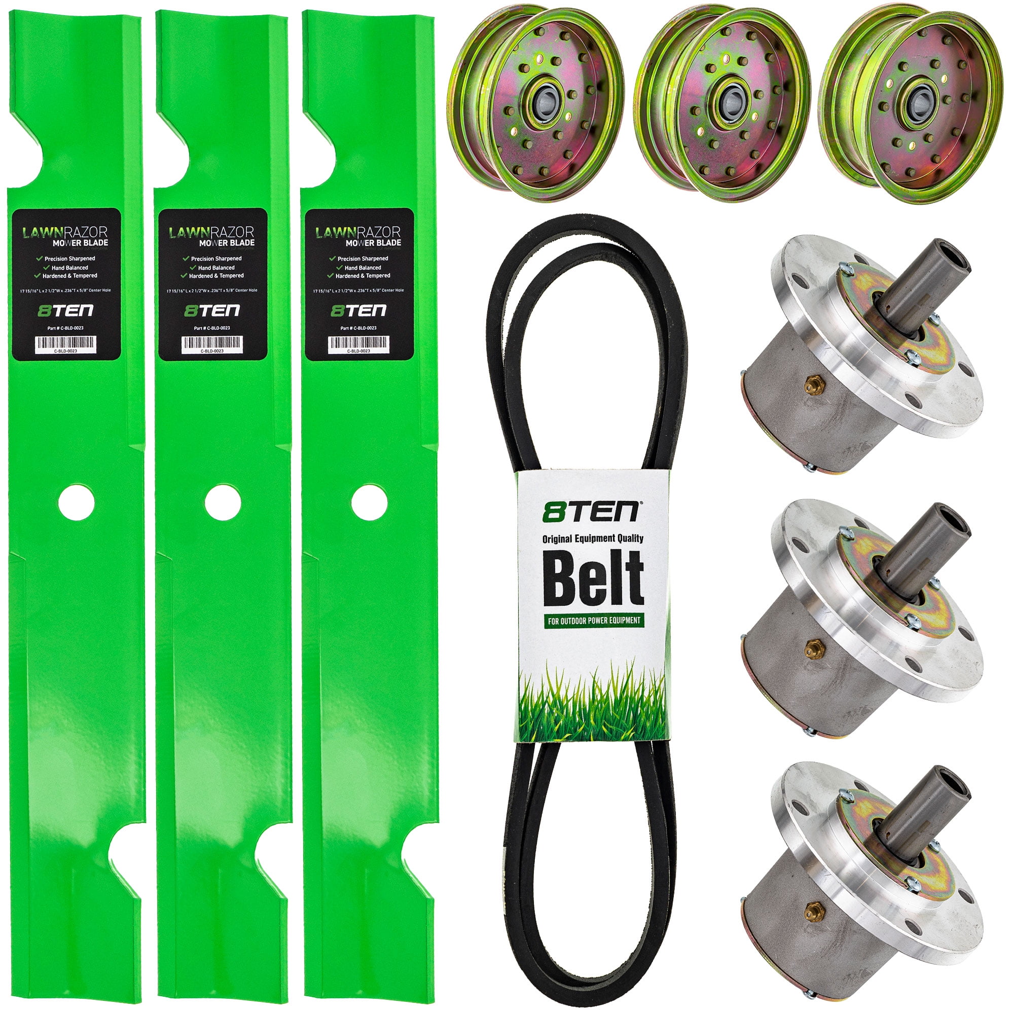 8TEN Deck Rebuild Kit for Exmark 52-inch 103-1184 1-653368 1-613098 ...