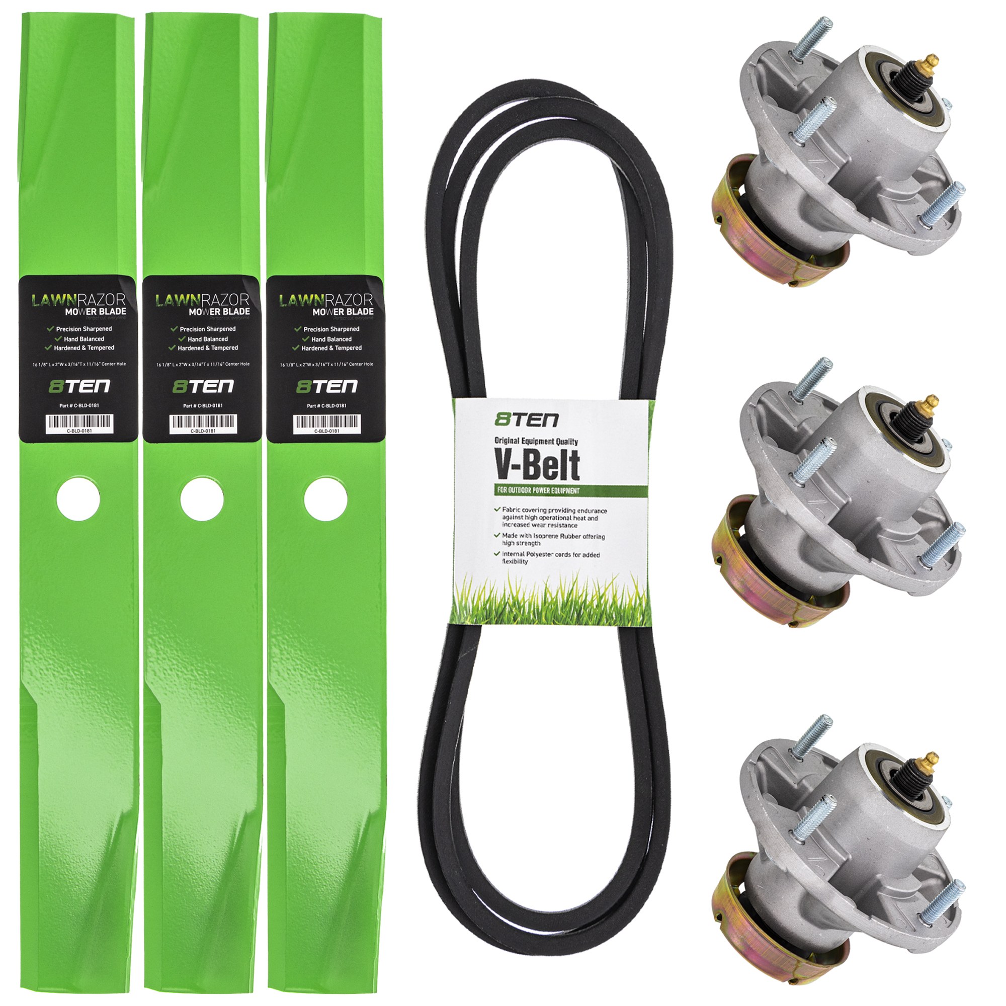 "John Deere Genuine BM21816 Mulching Kit with Blades and Cover for 42 ...