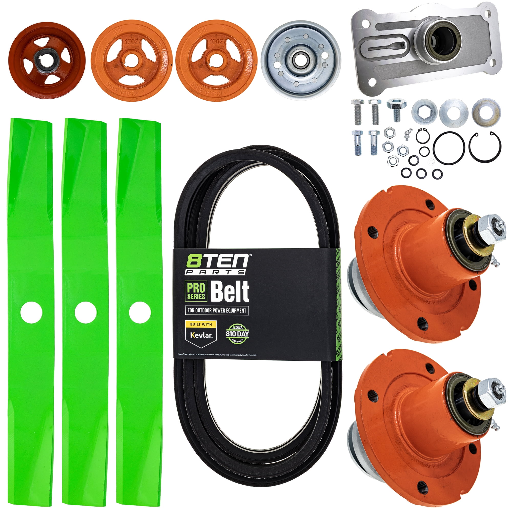 8TEN Deck Rebuild Kit for Kubota BX25D B2401 B2601 RCK60-29B 60-inch ...