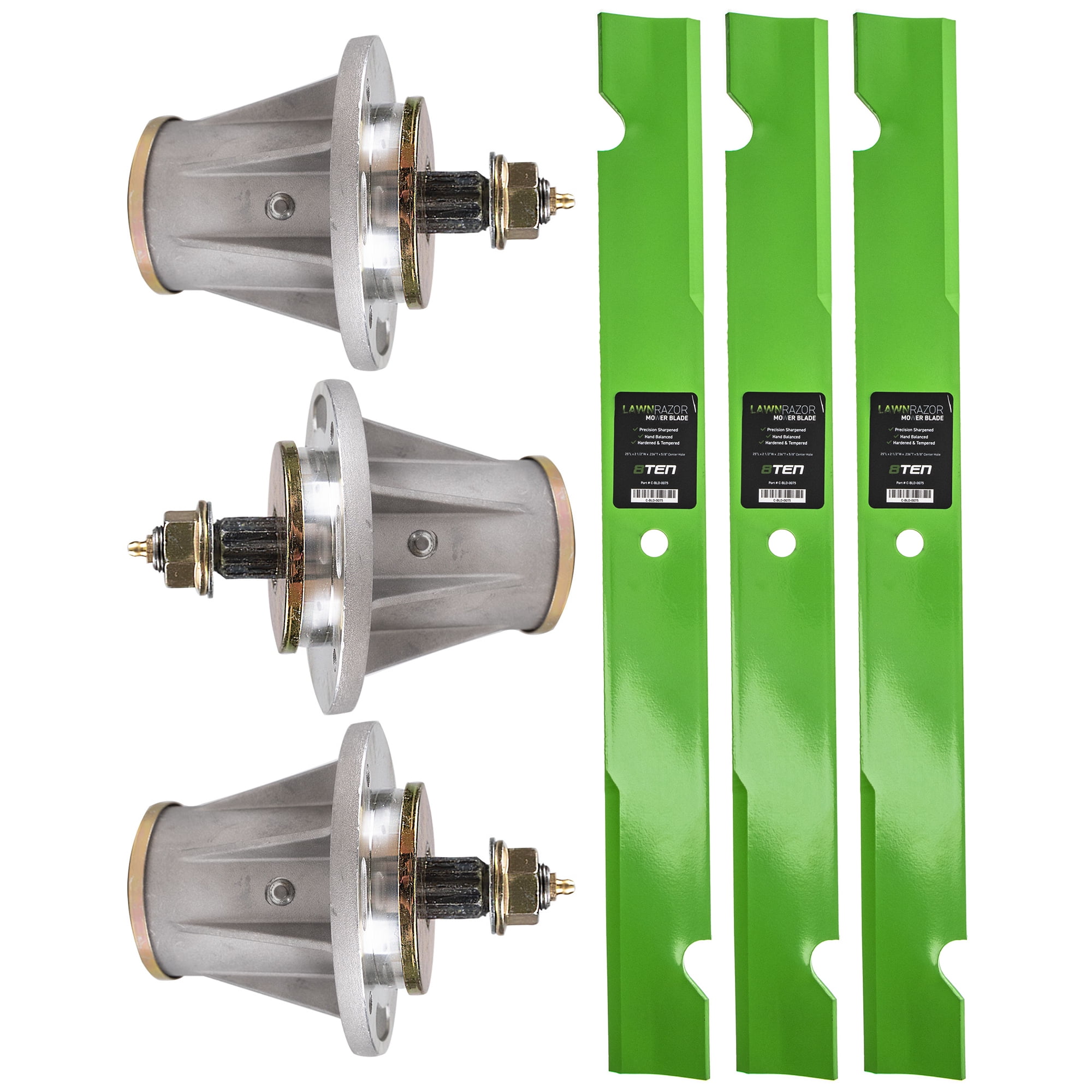 8TEN Deck Spindle Blade Kit for Husqvarna TRD LZ5225 LZ6127 966956101 ...