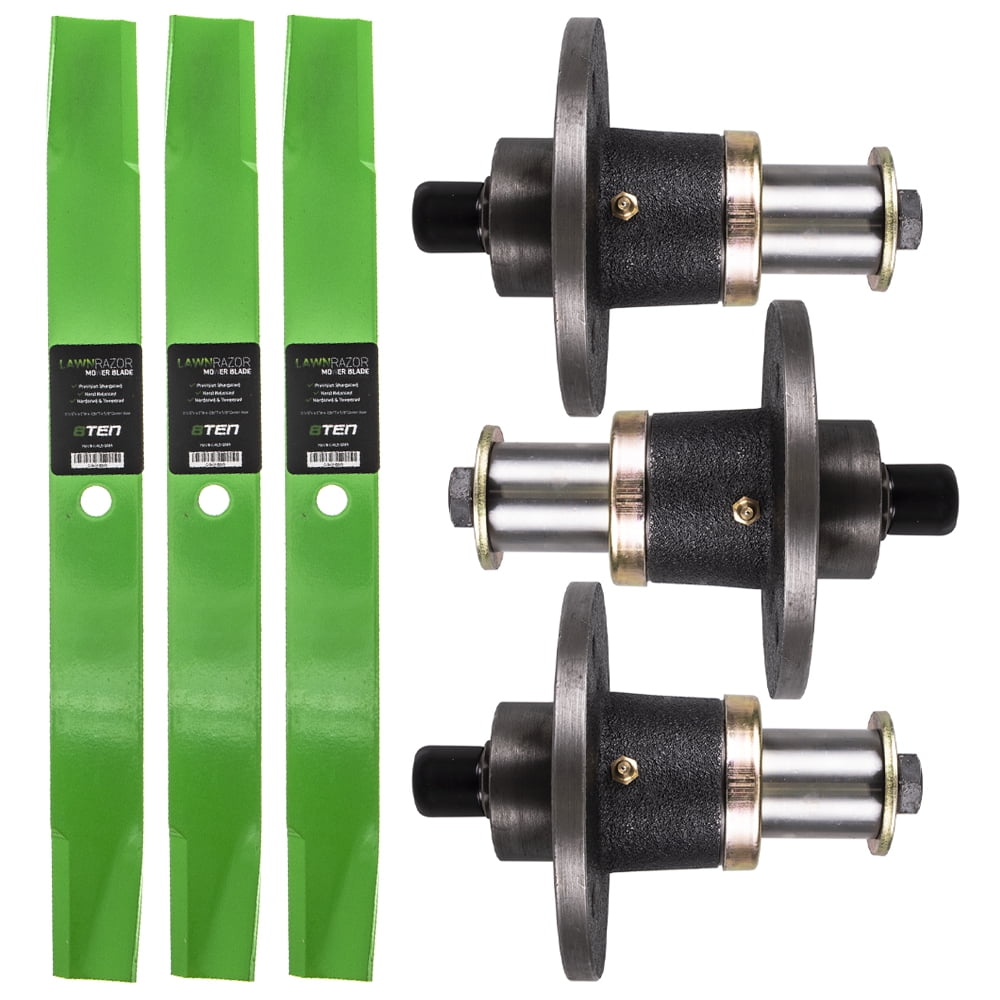8TEN Deck Spindle Blade Kit for Hustler ATZ60 796235 796235X 794685 ...