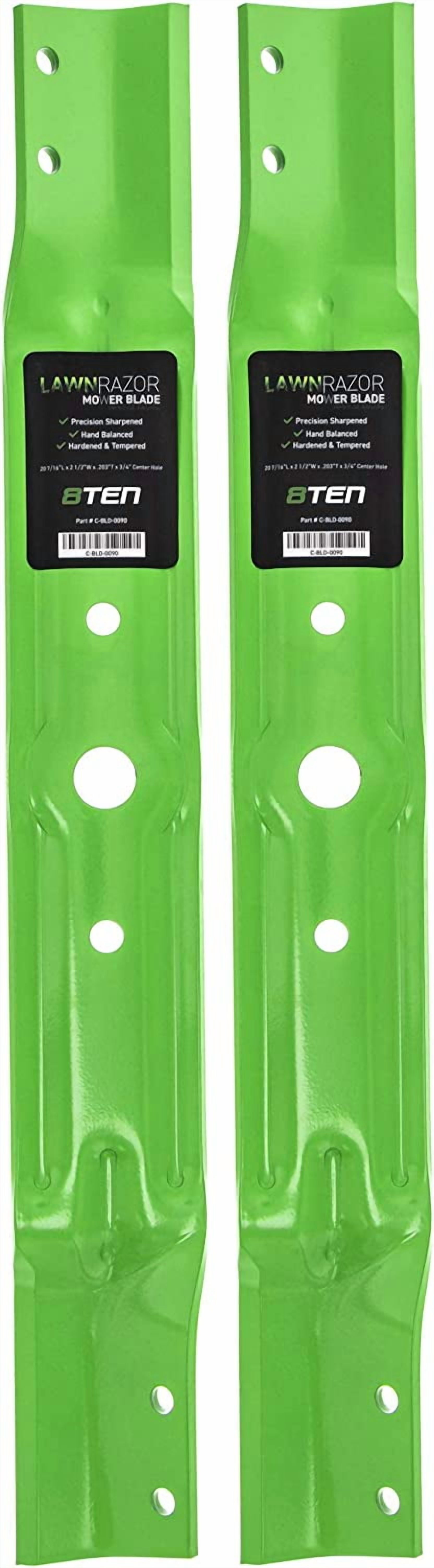 8TEN LawnRAZOR Mower Blade Set for Ariens Woods EZR 1440 40 inch Deck ...