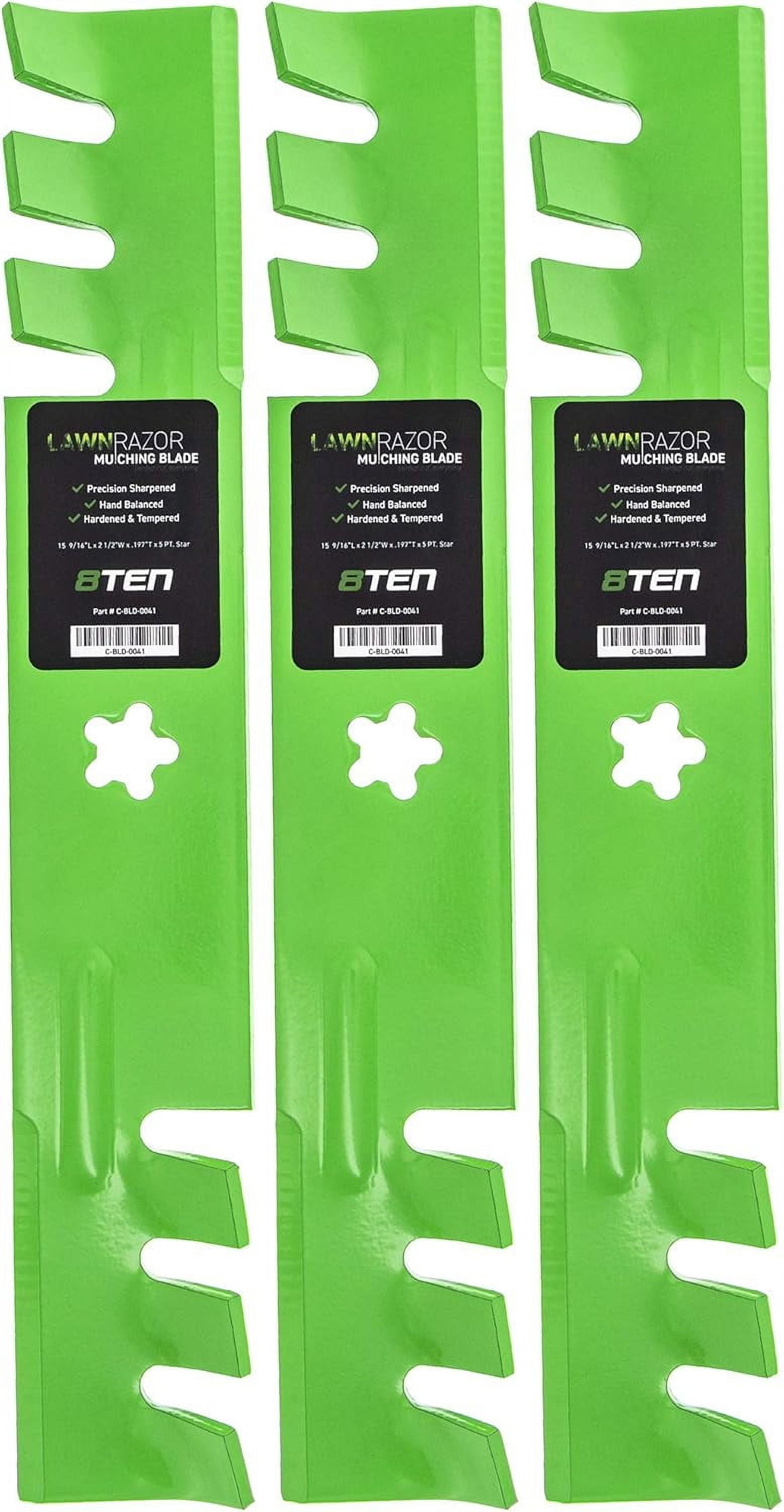 8TEN LawnRAZOR Mower Blade Set for YTH 1746 2046 46 inch Decks 157033 ...