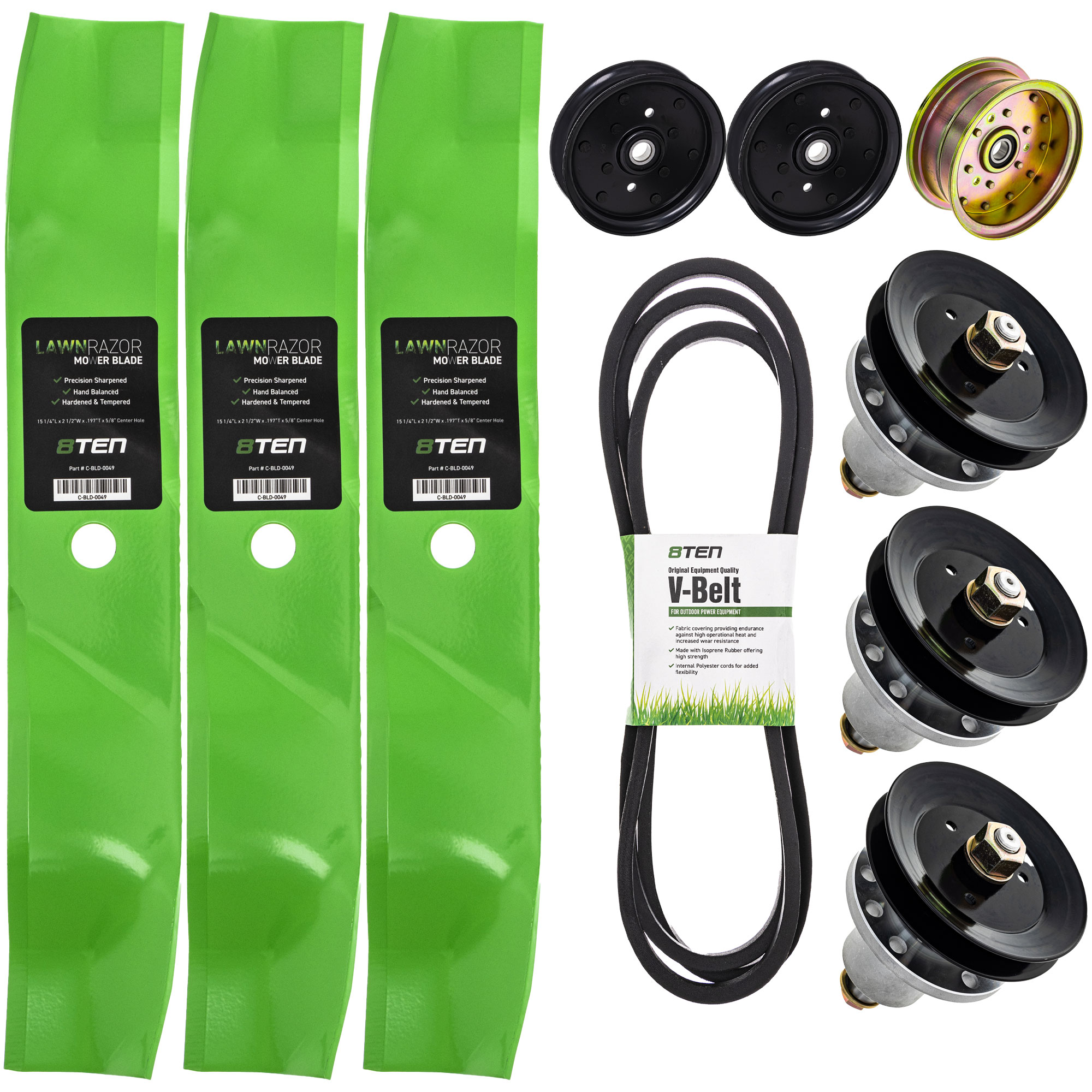 8TEN Mower Deck Rebuild Kit for Exmark 1-413093 103-8281 103-2519 44 ...