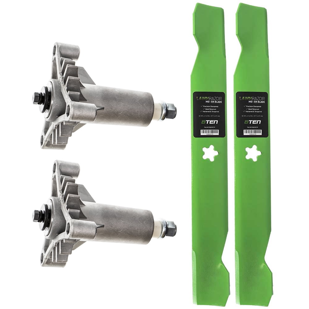 8TEN Spindle High Lift Blade Kit for AYP Husqvarna 36 inch 532130794 ...