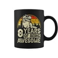 8Th Birthday For Boys 8Yr 8 Year Old Dinosaur TRex Coffee Mugs ...