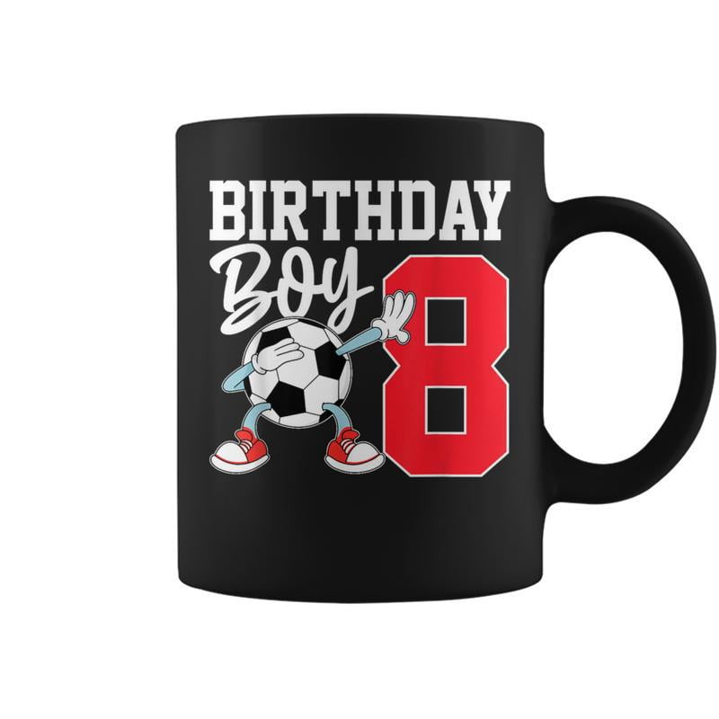 8Th Birthday For Boys Football Soccer Eight Year 8 Old Coffee Mugs ...