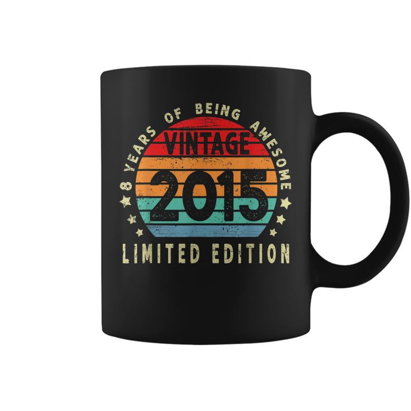 8Th Birthday Gift 2015 Limited Edition 8 Years Old Coffee Mugs ...