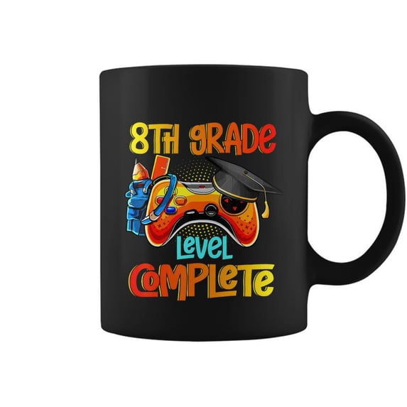 8Th Grand Level Complete School Gamer Graduation Coffee Mug - Walmart.com