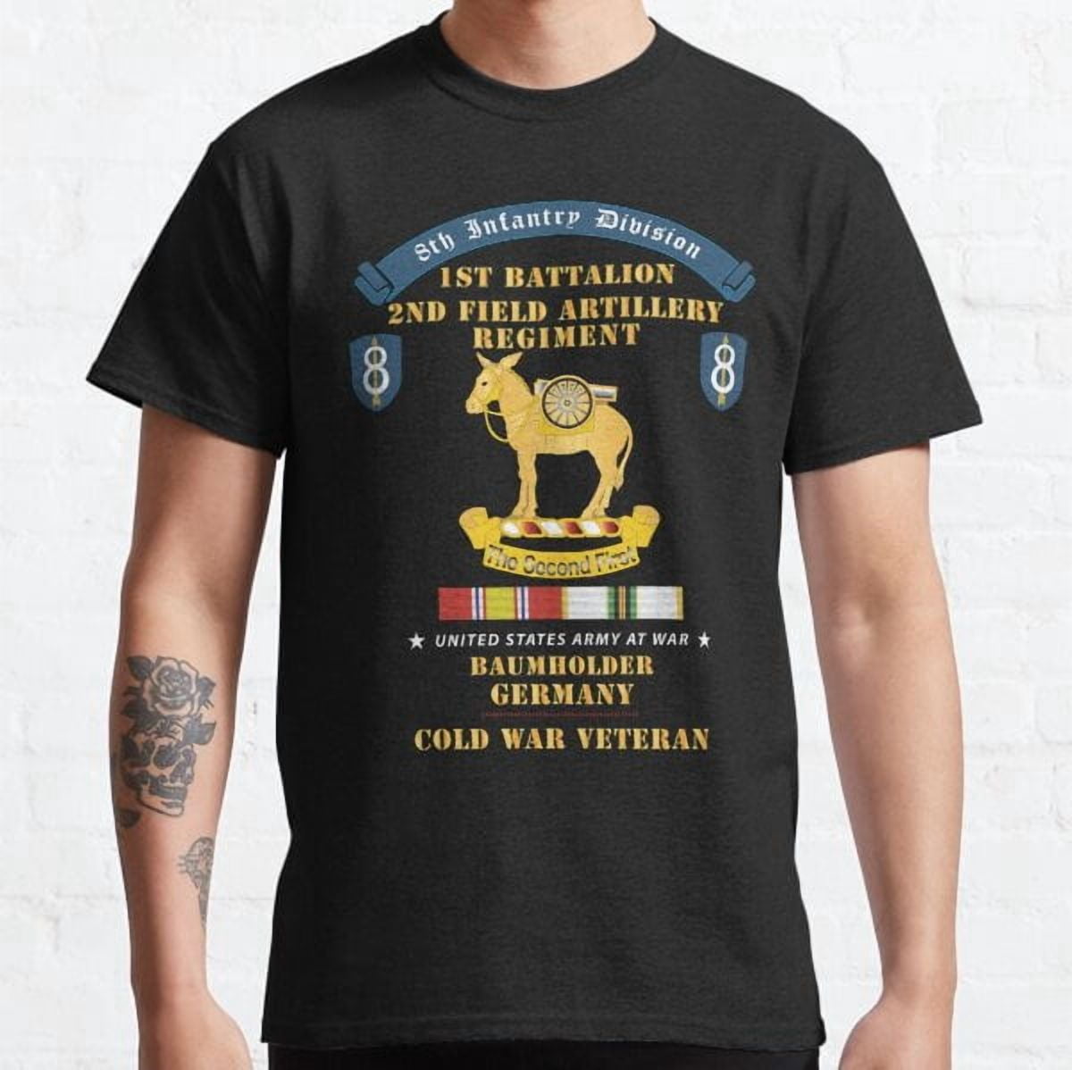 8Th Infantry Division Scroll 1St Bn, 2Nd Field Artillery Regiment ...