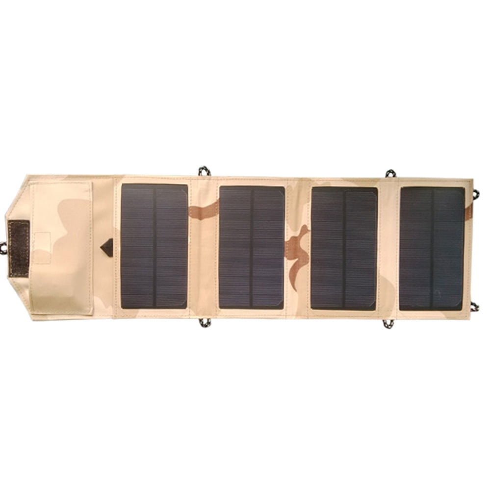 8W Portable Foldable 4 Panels Solar Charger Power Bank for Smart Phones ...
