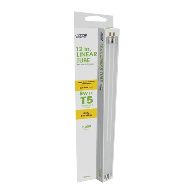 8W T5 12 in. Soft White Fluorescent Bulb, Linear - Walmart.com