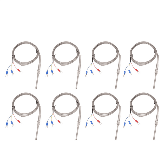 8X 0-400C PT100 Type 5mm x 50mm Temperature Controller Thermocouple ...