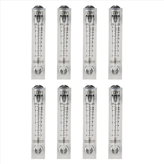 8X 0.5-5 GPM 2-18 LPM Water Flow Panel Mount Type Flowmeter,8 x Panel ...