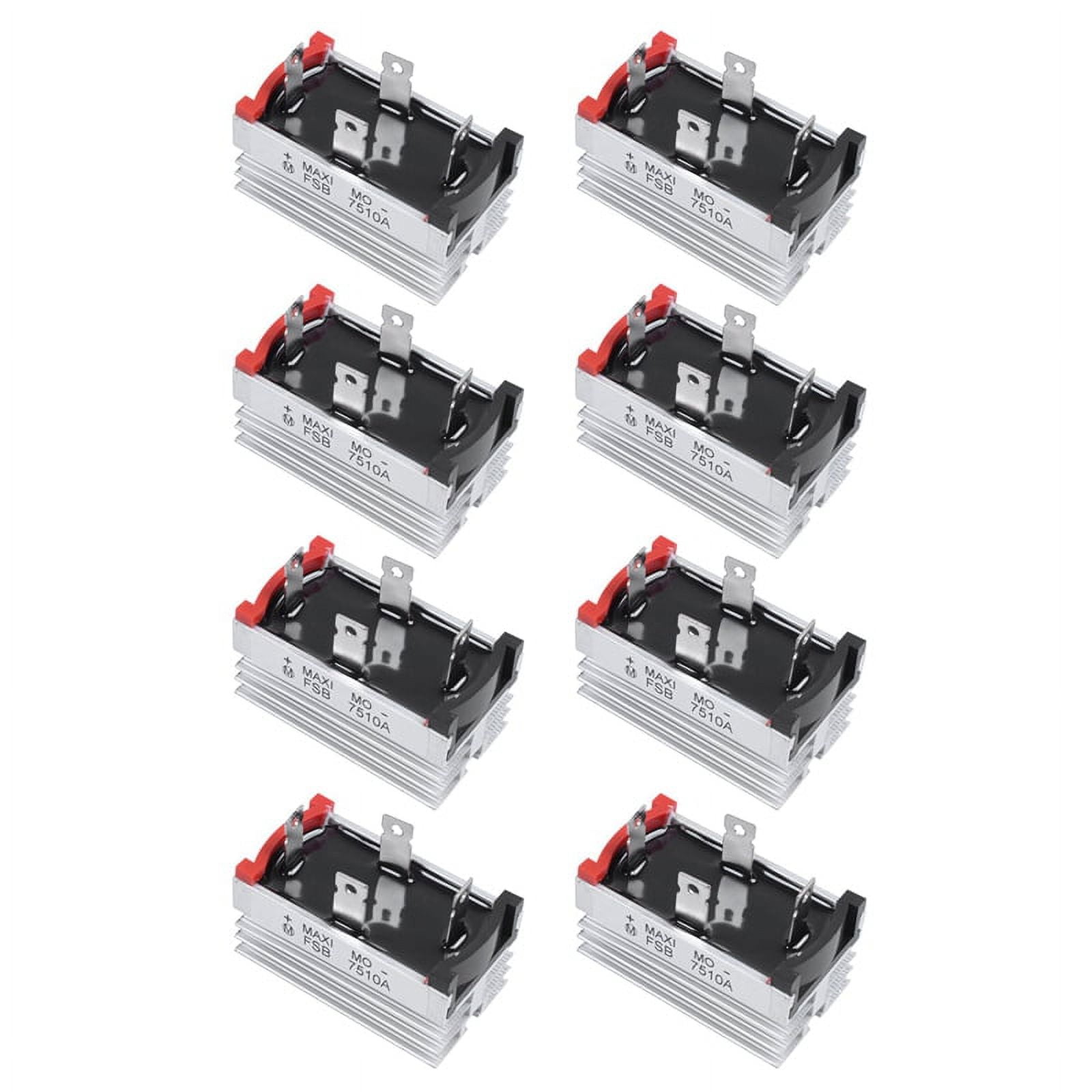 8X Aluminum Heatsink Base Single Phase Bridge Rectifier Diode 75A 1000V ...