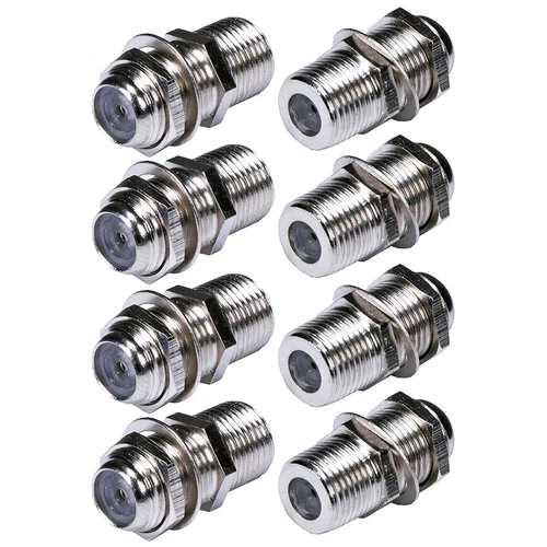8X F Type Female Jack Coupler Screw Connector Adapter Coax Cable Joiner ...
