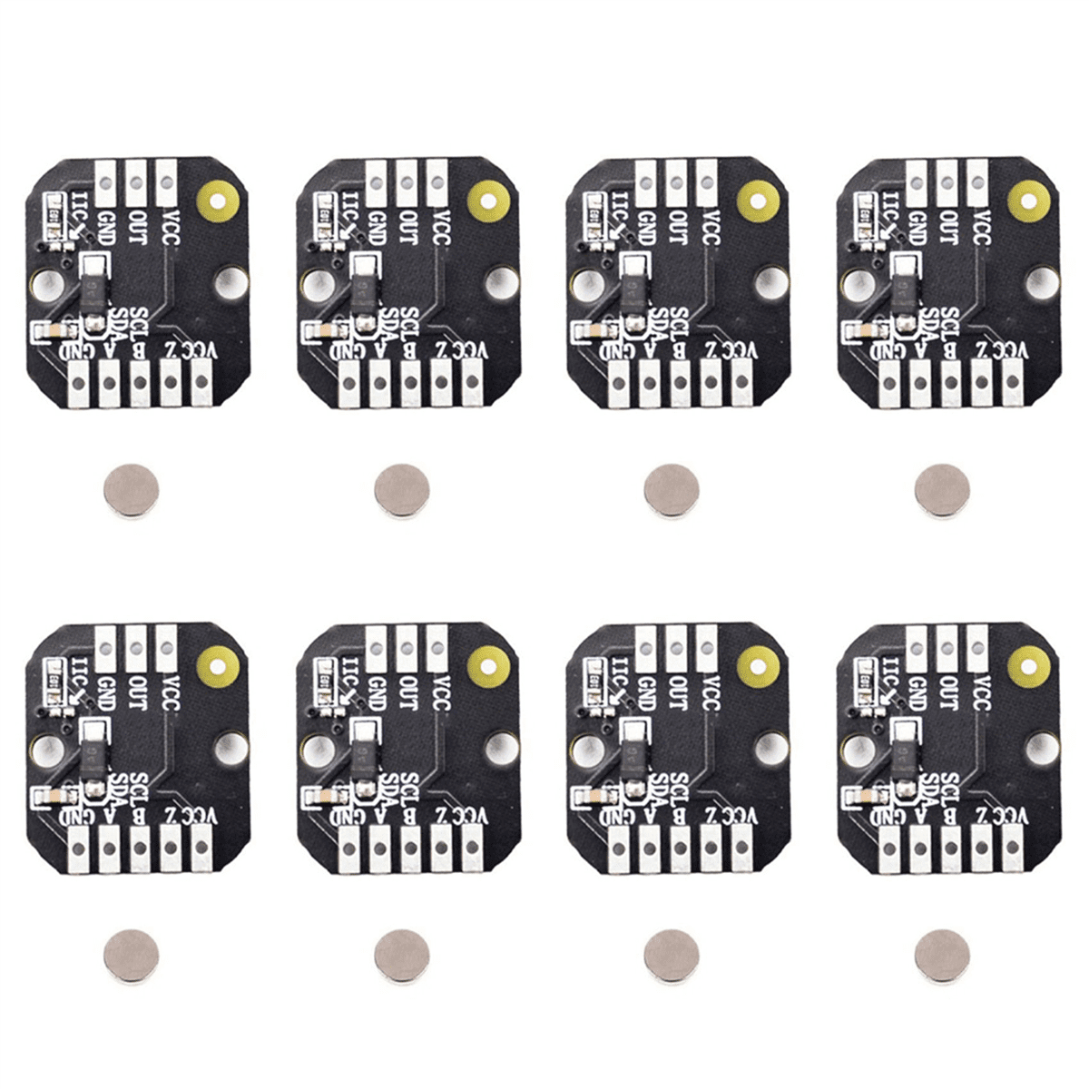8X MT6701 Magnetic Encoder Module PWM/I2c Brushless Motor Encoder ABZ ...
