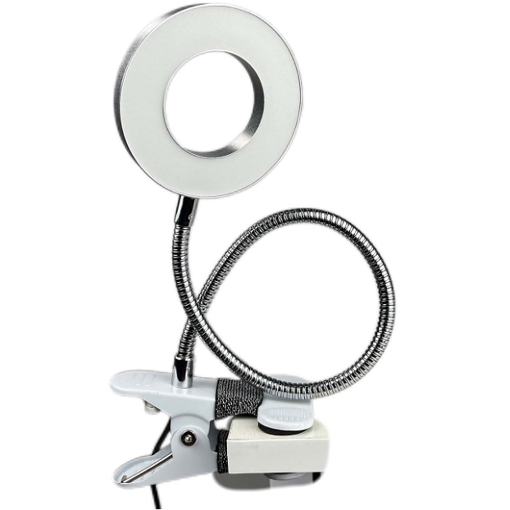 8X Magnifier Lamp LED Desk Lamp Magnifying Glass With Clamp USB Cold ...