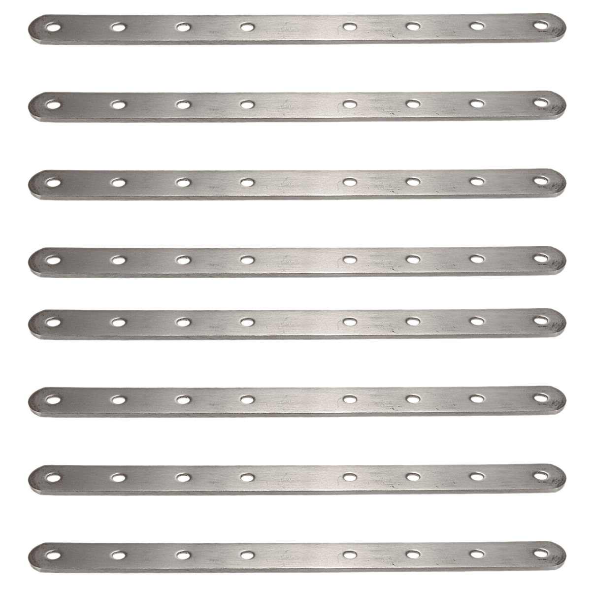 8X Metal 8 Holes Flat Straight Design Corner Brace Angle Bracket 250mm ...
