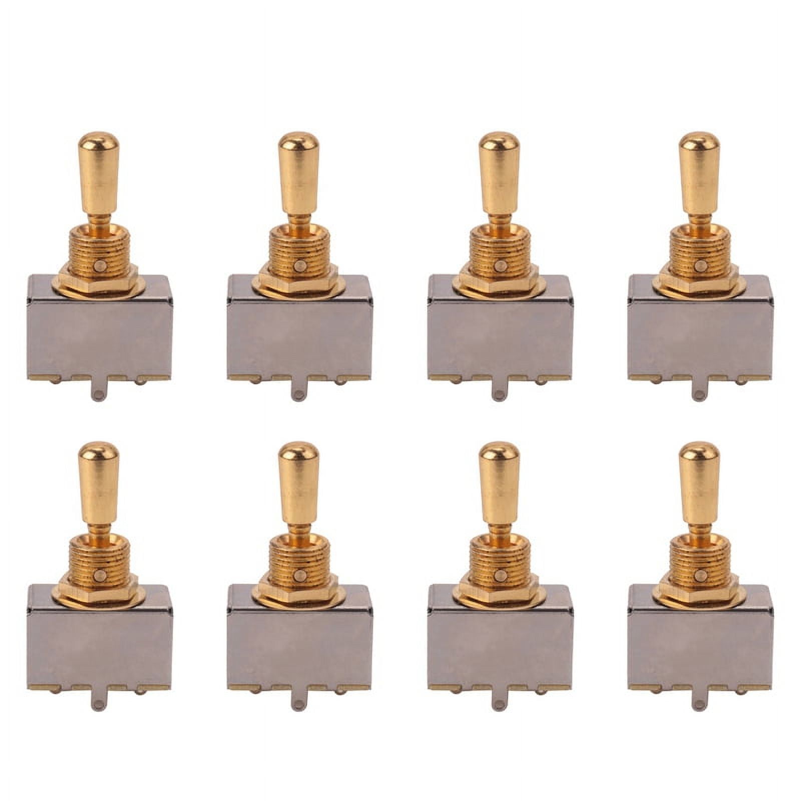 8X Metal Electric Guitar 3 Way Box Toggle Switch for with Metal Tip ...