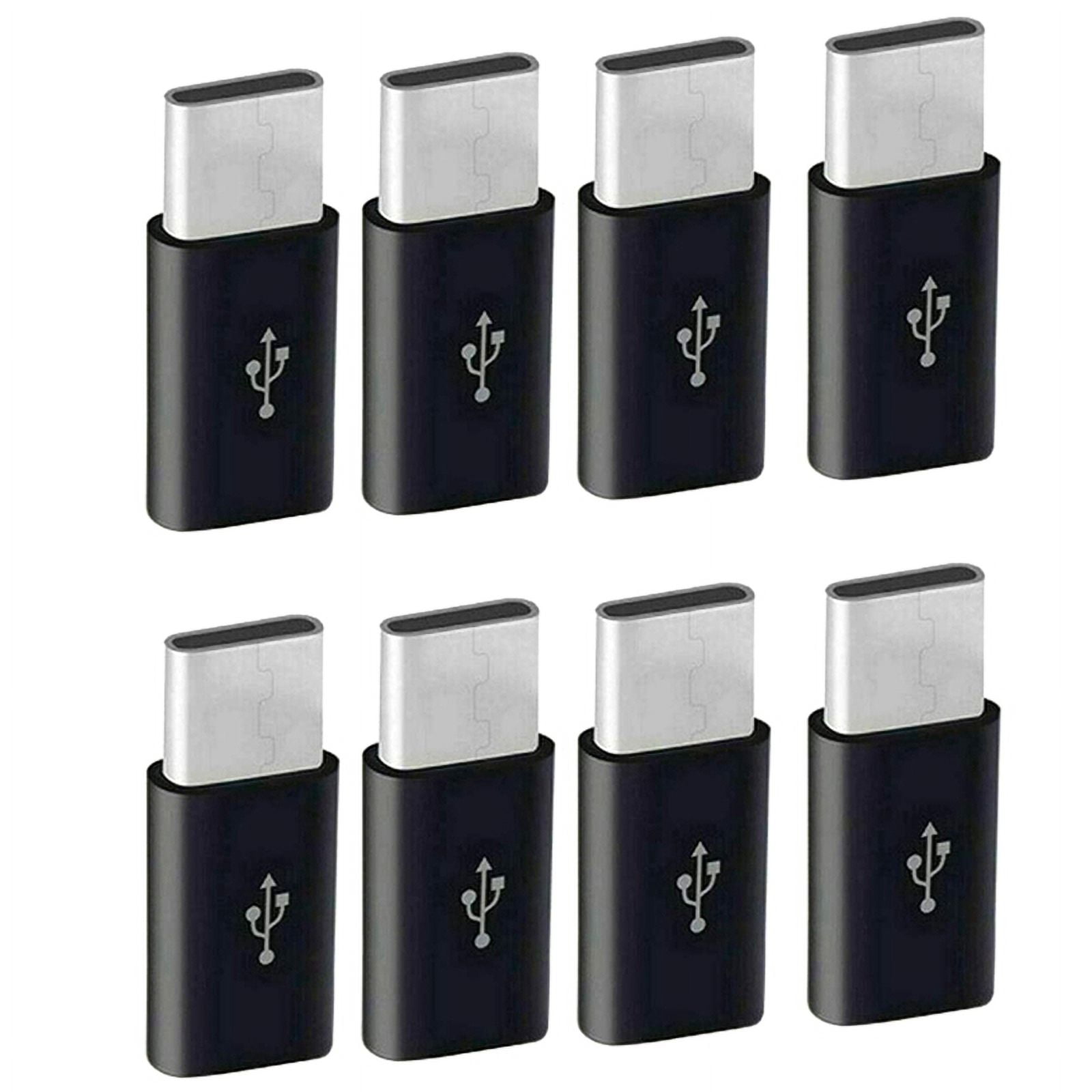 8X Micro-USB to USB C Adapter, Mini to Typec Charging Adapter, USB Type ...