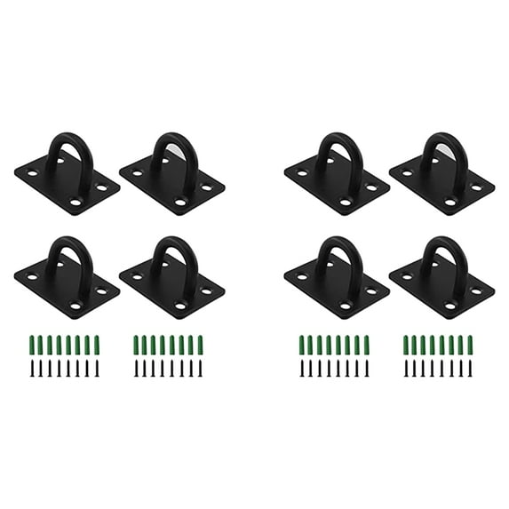 8X Pad Eye Plate U Hooks Heavy Duty Wall Mount Ring Marine Hanging ...