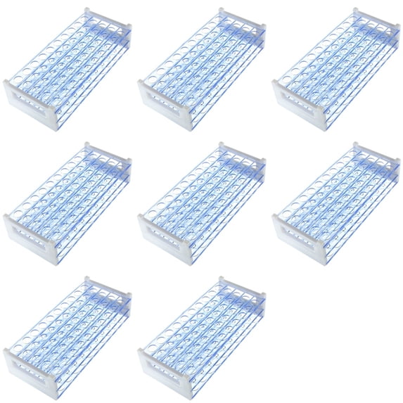 8X Plastic Test Tube Stand Bracket Rack for 12-13MM Test Tubes 50 Hole ...