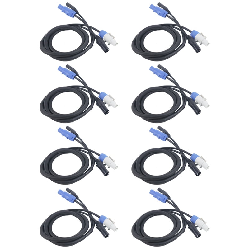 8X Powercon Cable Combination of Powercon Plug and XLR Signal Line for ...