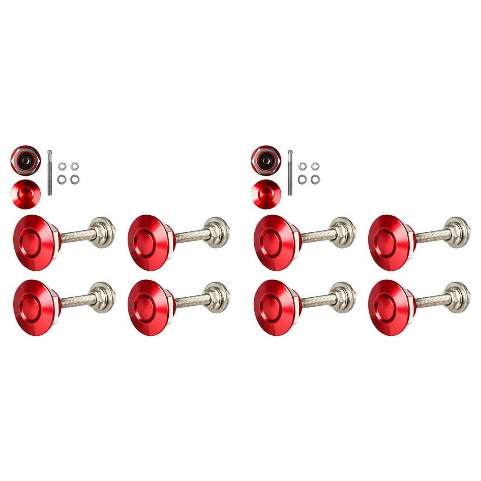 8X Quick Release Push Hood Button Car Pin Bonnet Lock Bumper Clip ...